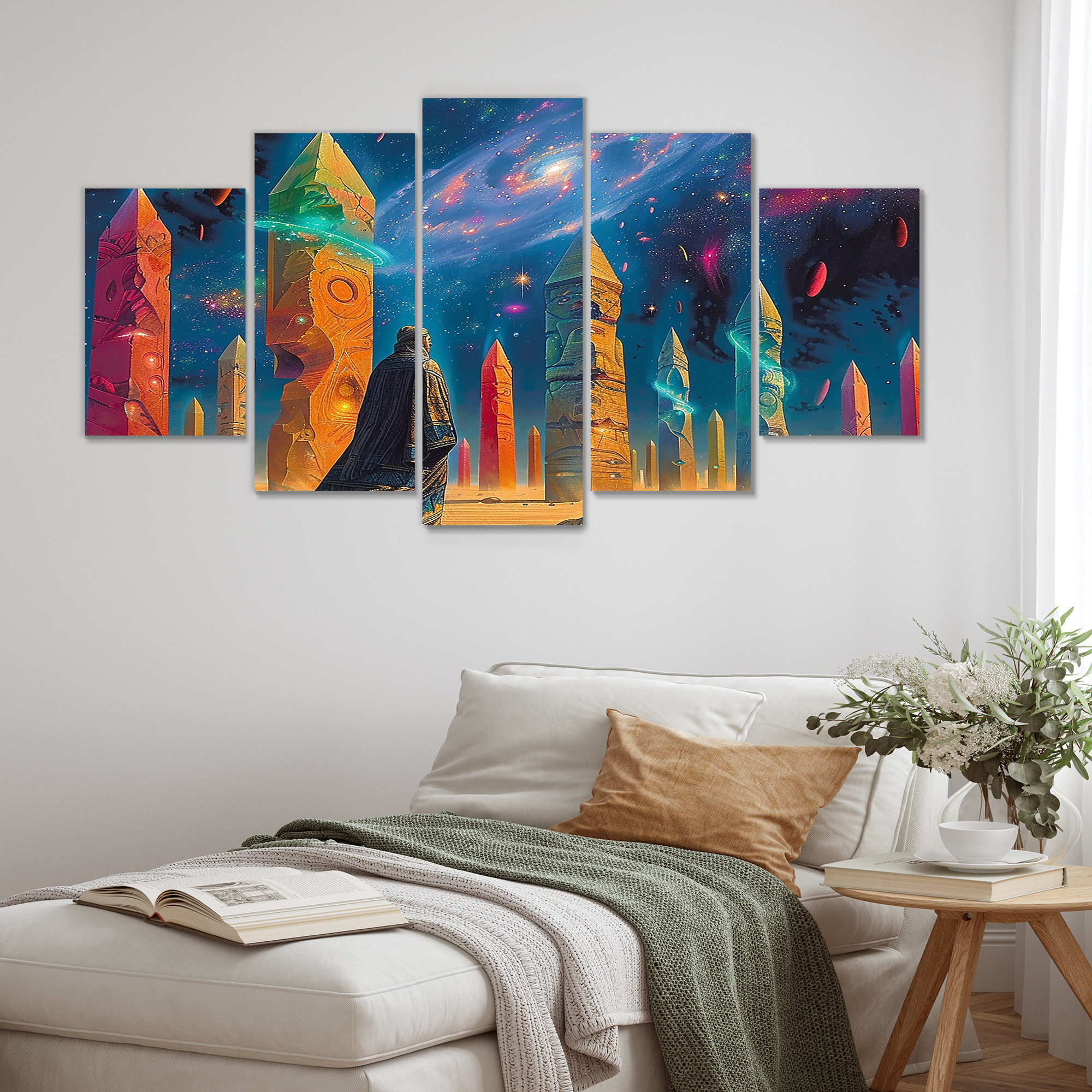 Ivy Bronx Cosmic Wanderer Crystal Pillars - Space Landscapes Wall Art ...