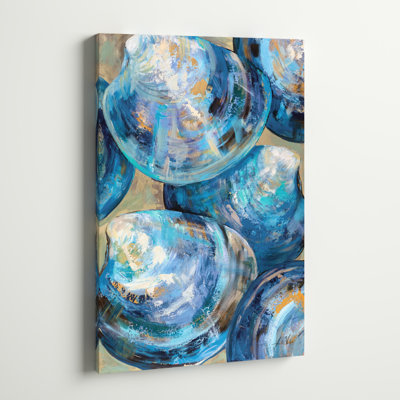 Sand & Stable Beyond Blue Shells Light On Canvas by Jeanette Vertentes ...