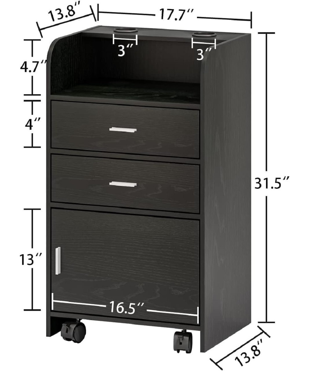 Hokku Designs Salon Station for Hair Stylist,Salon Station Storage ...