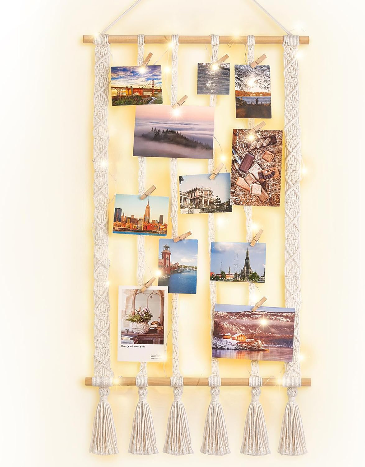 Dakota Fields Hanging Photo Display Picture Frames Collage Wall Decor ...