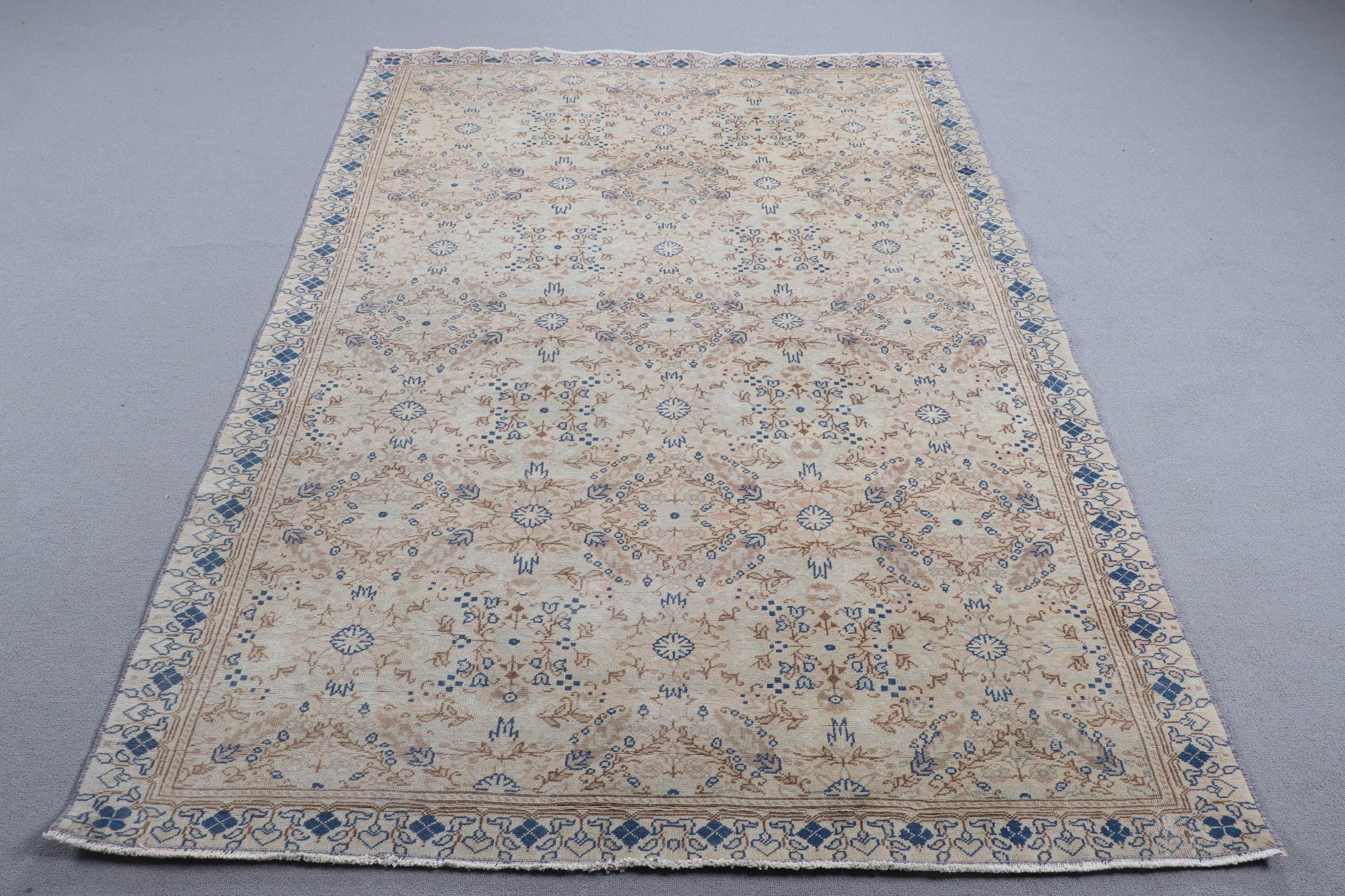 Wildon Home® Handwoven Turkish Boho Wool Rug in Beige with Colorful ...