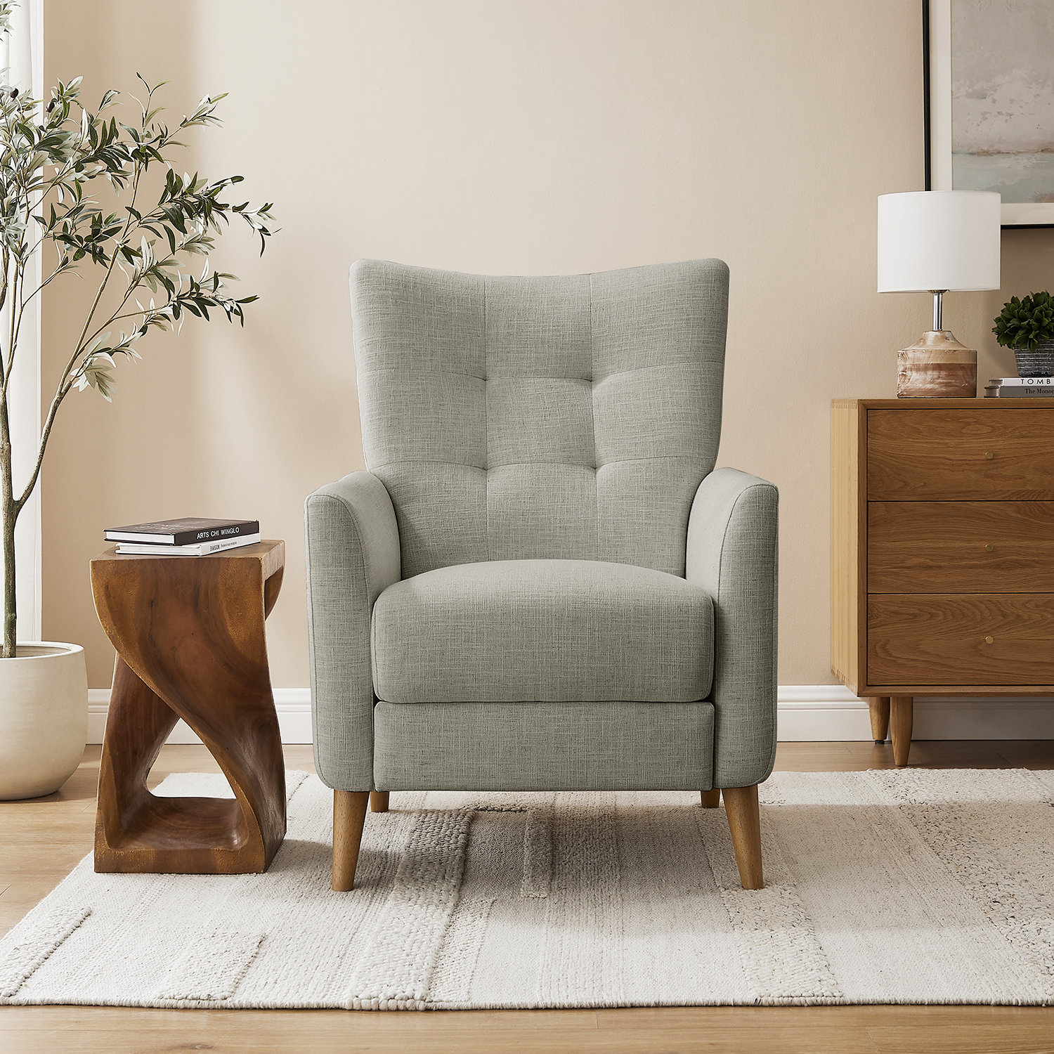 Ebern Designs Stralka 28.5'' Wide Tufted Reclining & Reviews | Wayfair