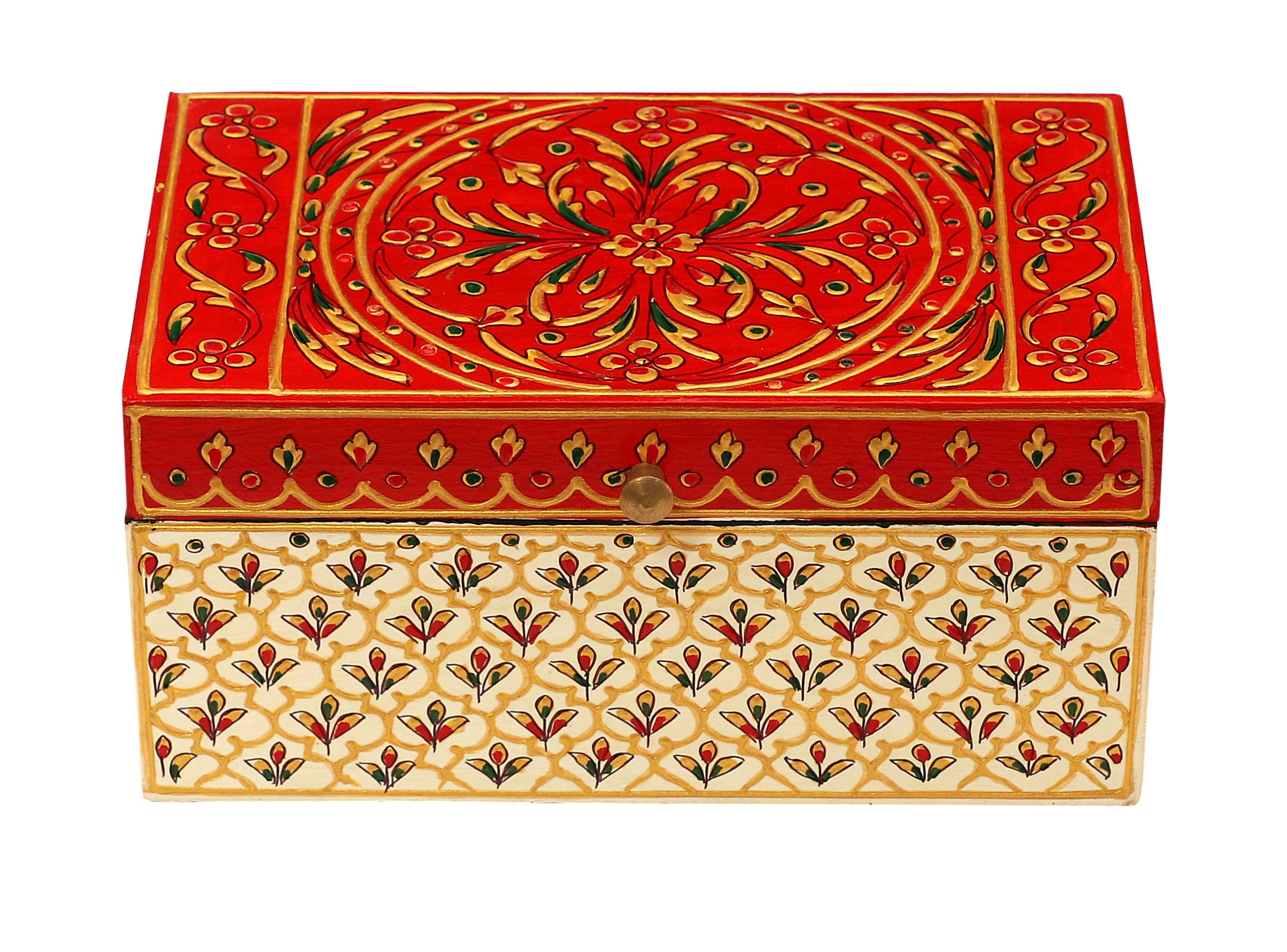 Bungalow Rose Lavish Touch Box Red | Wayfair