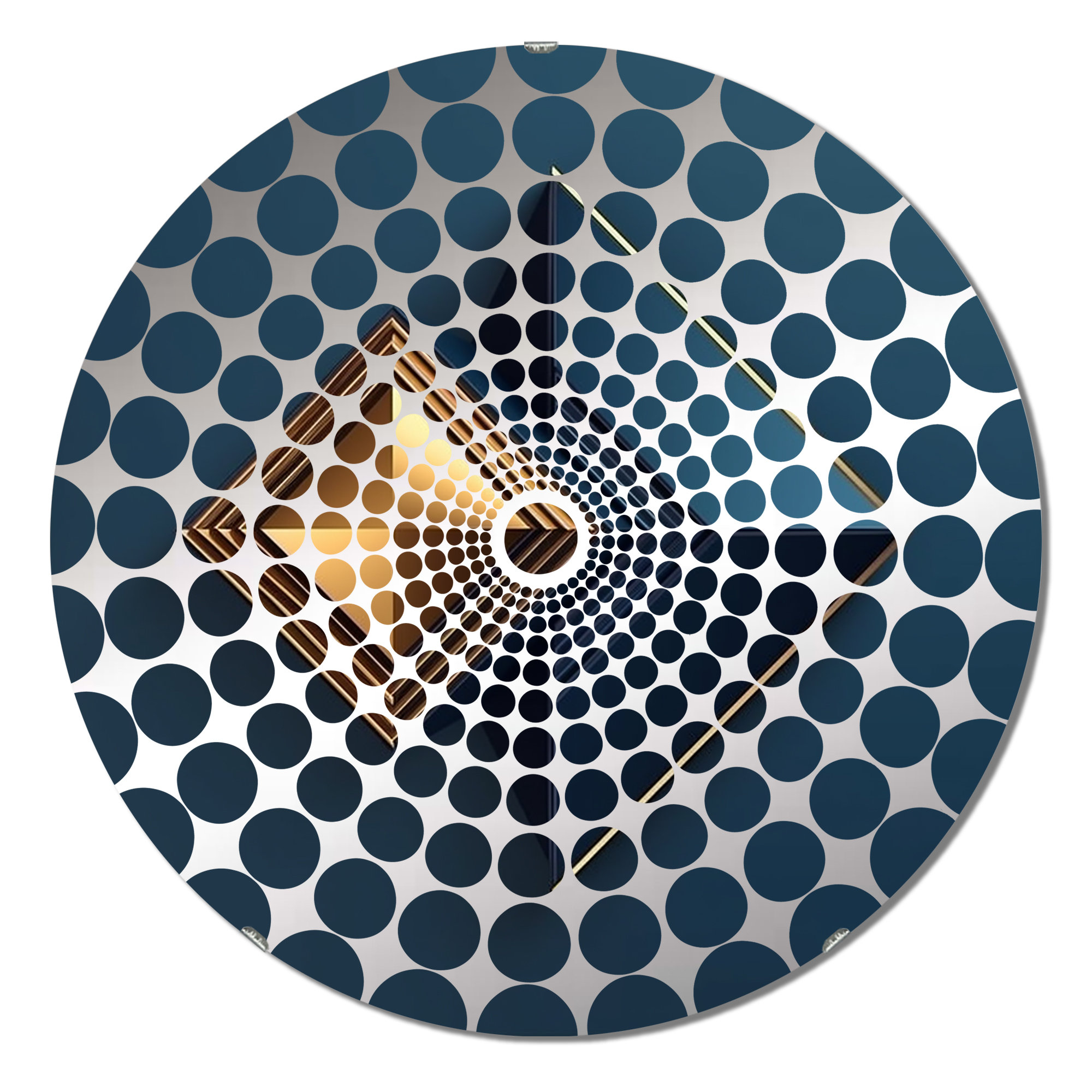 East Urban Home Bonacci - Concentric Circles Decorative Mirror | Wayfair