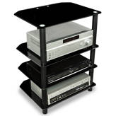 Mount-It! Tempered Glass AV Component Media Stand | Audio Tower & Media ...