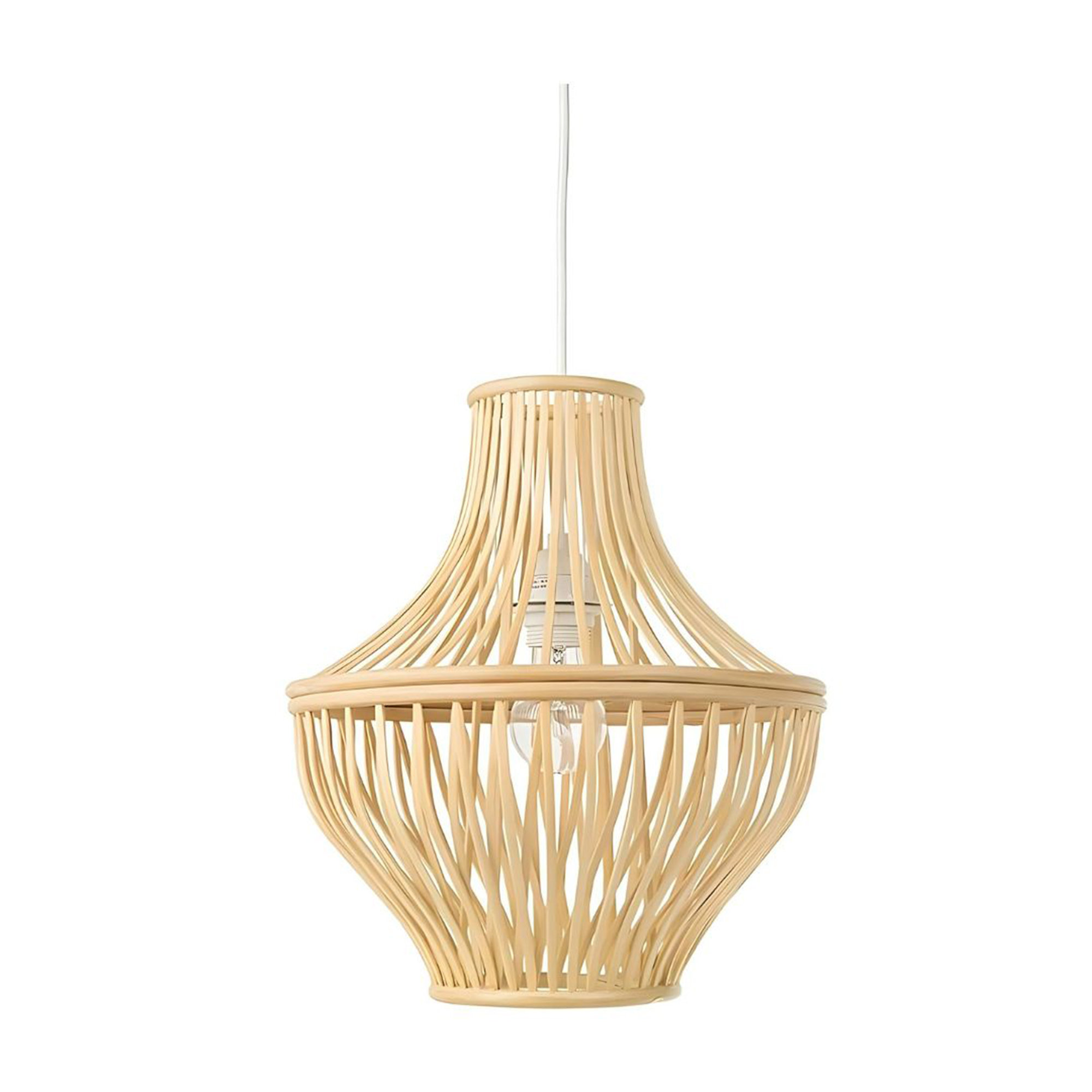 Bay Isle Home™ Bellona Jar Bamboo Lamp, Large, Diameter 17" X 22" H ...