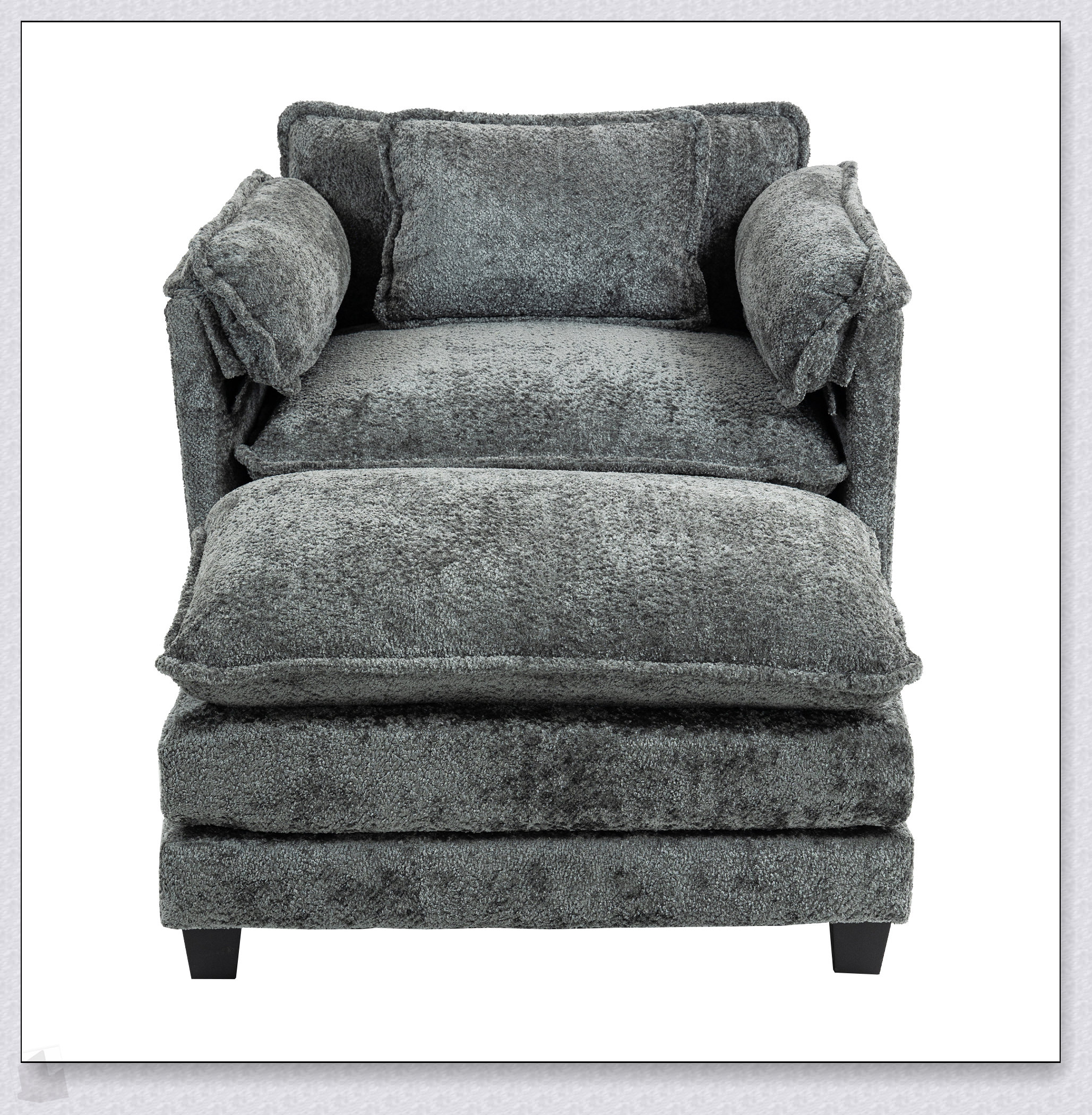 Latitude Run® Oversized Boucle Single Sofa Bed With Wider Seat, Double ...