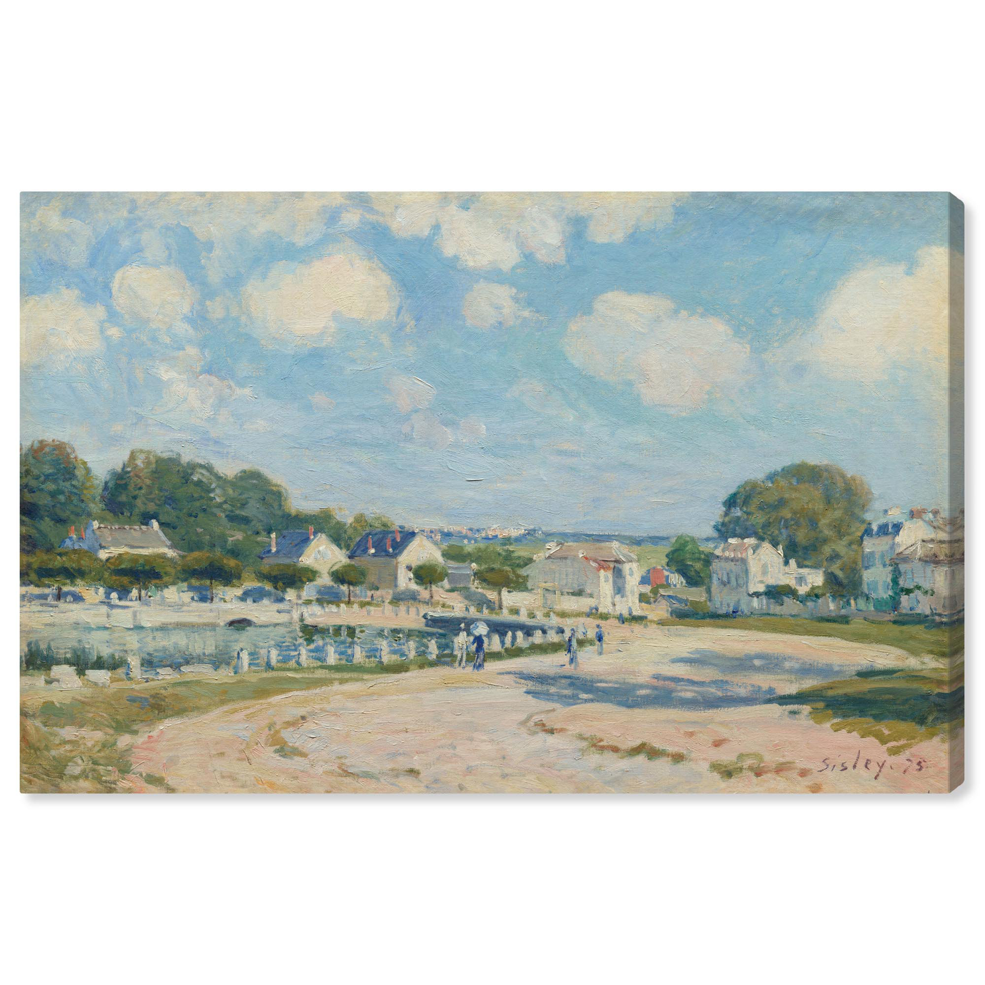 Art Remedy Sisley's Watering Place Marley Canvas Classic Landscape by ...