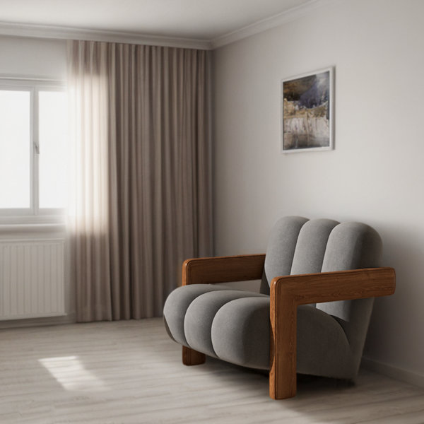 Hokku Designs Kanyn Velvet Armchair | Wayfair