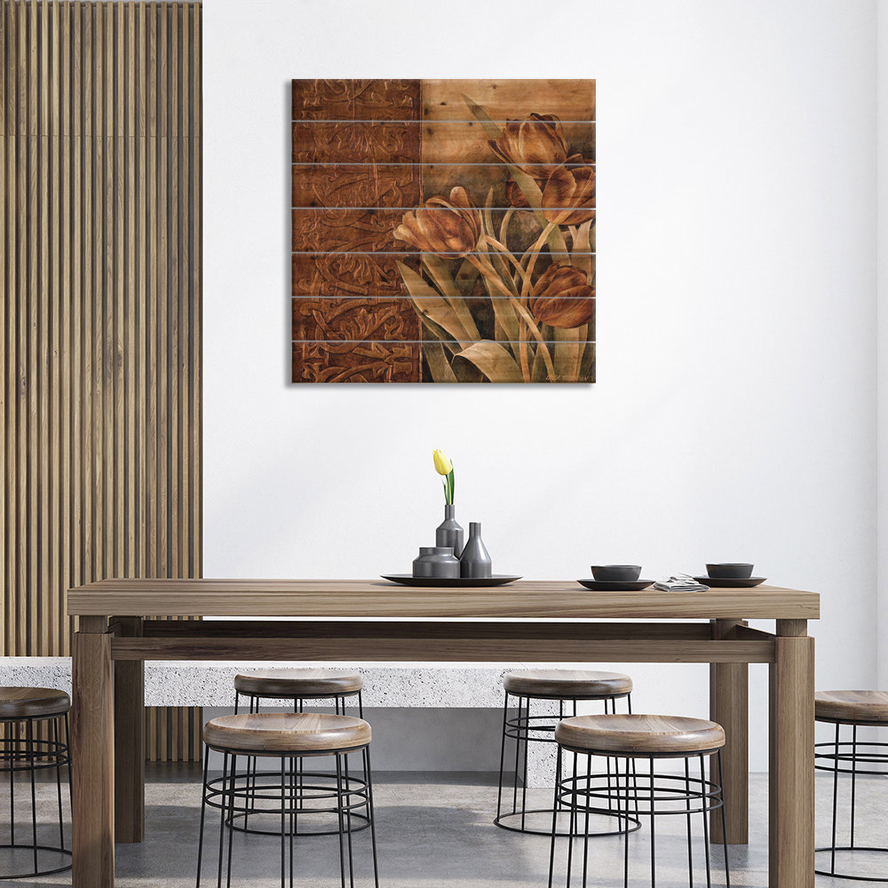 Red Barrel Studio® Copper Tulips I by Linda Thompson - Unframed ...