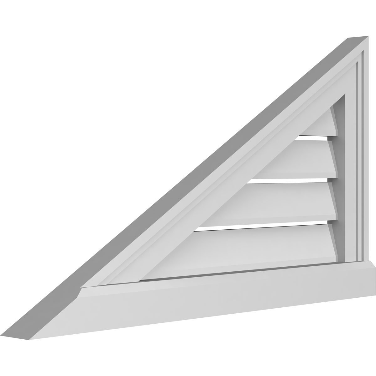 Ekena Millwork Triangle Left Side Surface Mount Urethane Functional ...