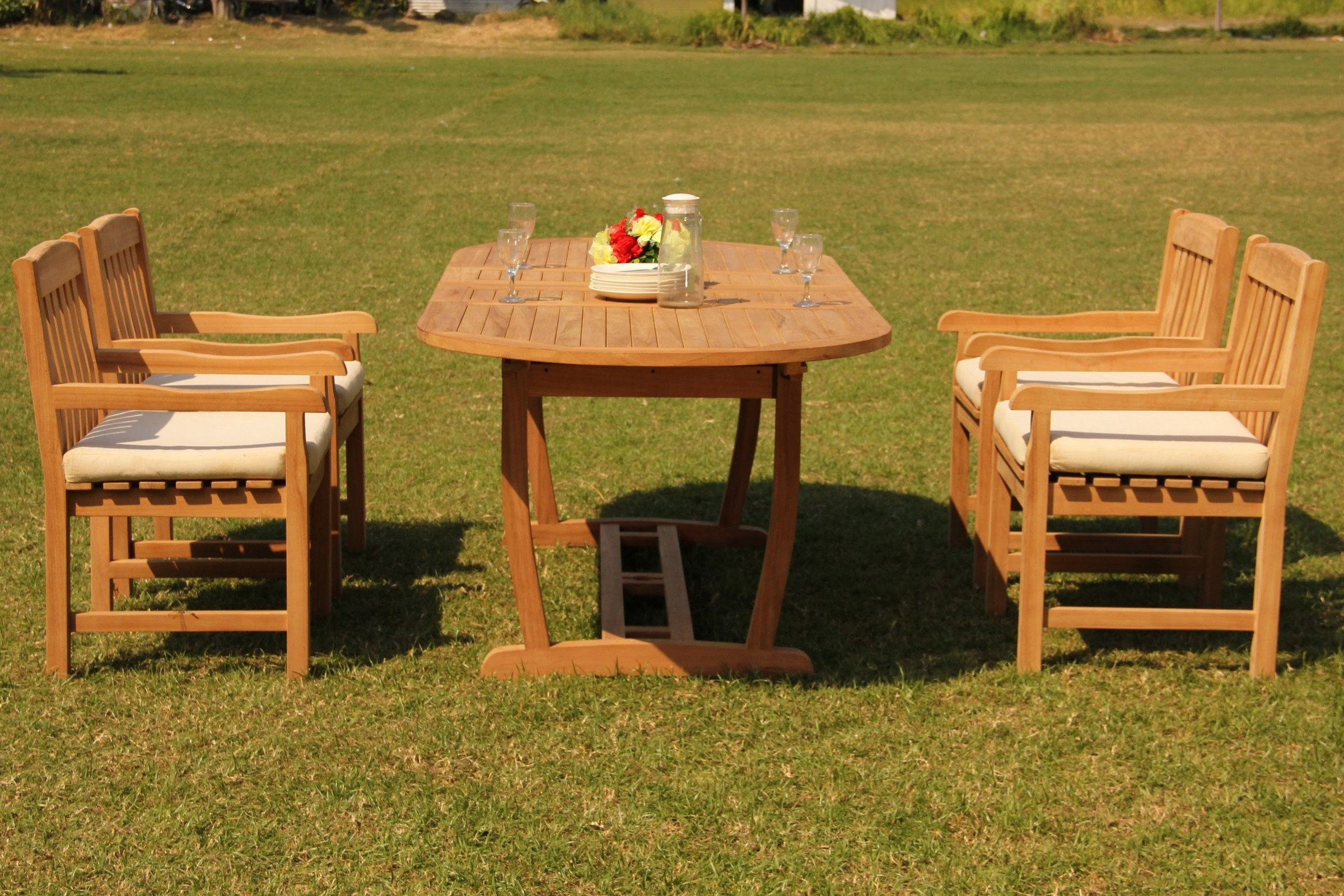 Rosecliff Heights Prospe 11 Piece Teak Dining Set - Wayfair Canada