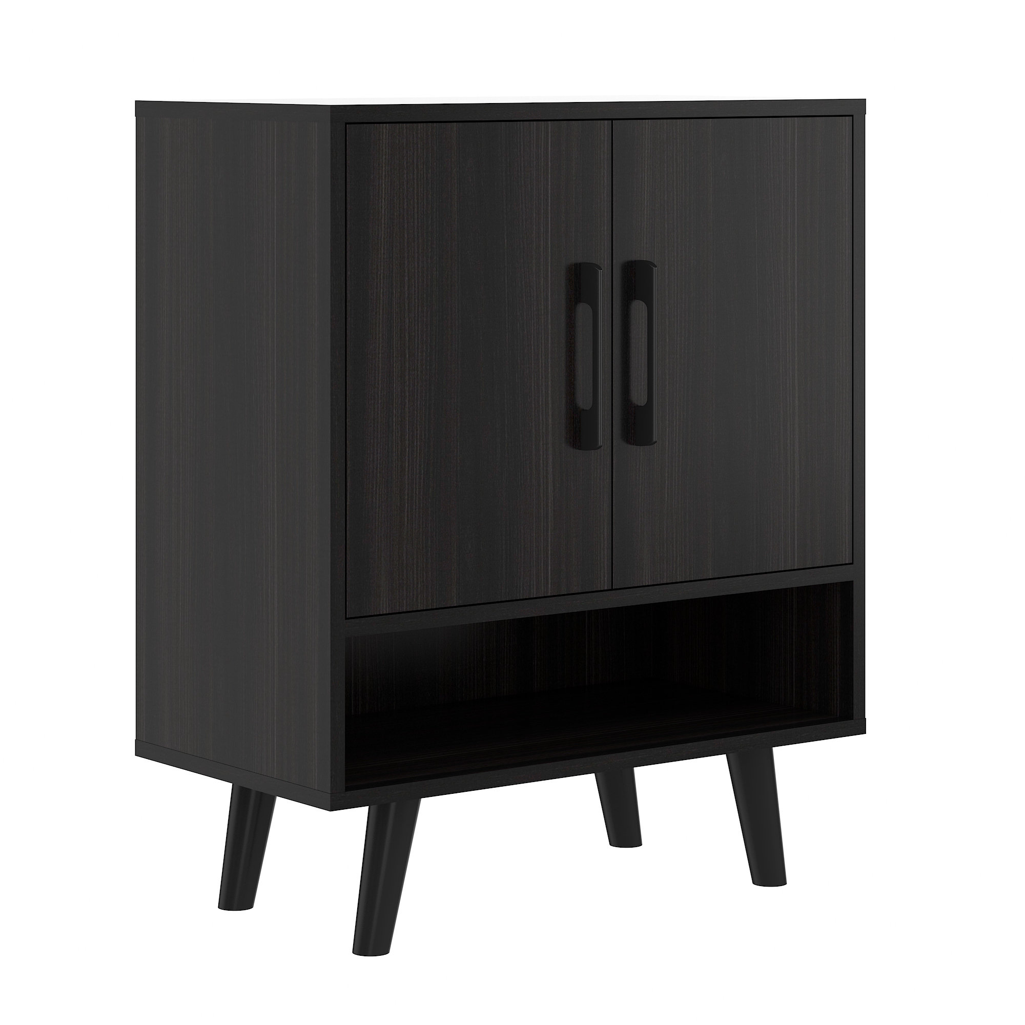 Corrigan Studio® Corrigan StudioÂ® Shoe Cabinet, 4-Tier Freestanding Shoe Rack With Doors And ...