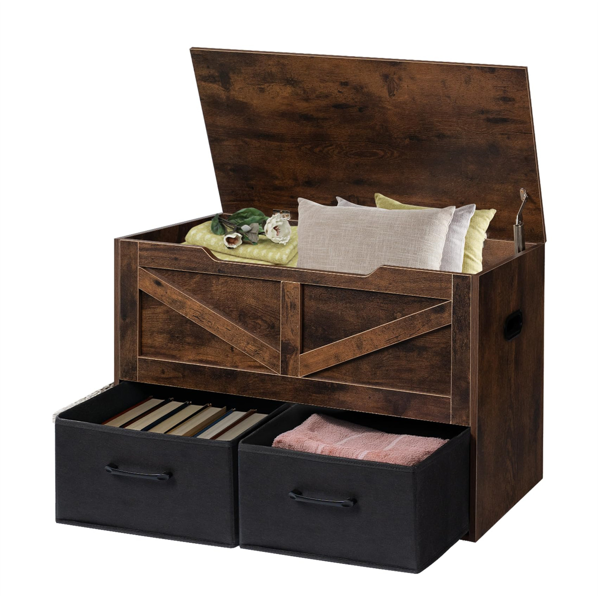 Gracie Oaks Storage Chest, Storage Bench With 2 Drawers - Wayfair Canada