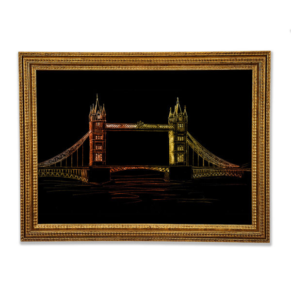 Rosalind Wheeler Tower Bridge Glow - Single Picture Frame Art Prints ...