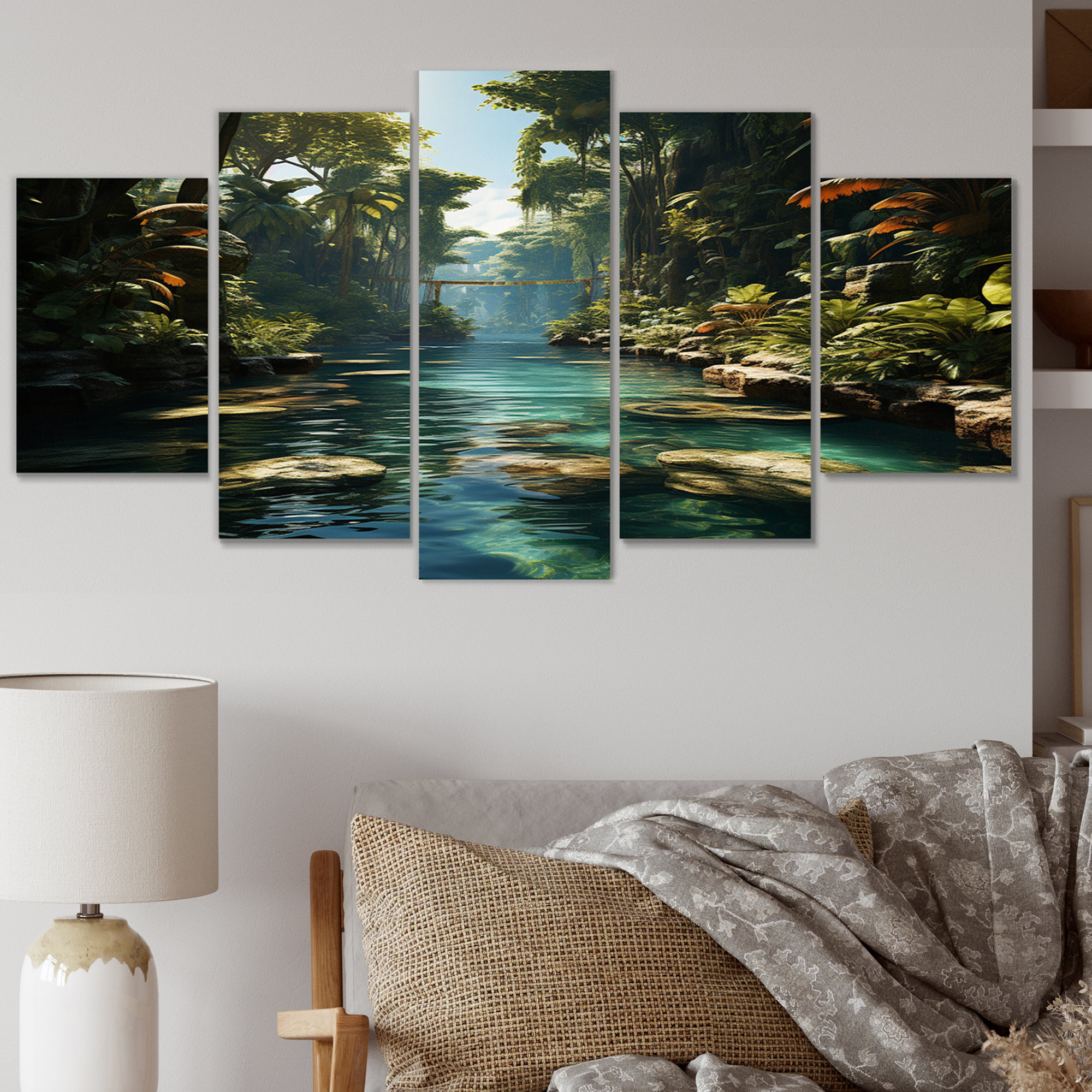 Millwood Pines Dominican Tropical Oasis II - Landscapes Wall Art Living ...