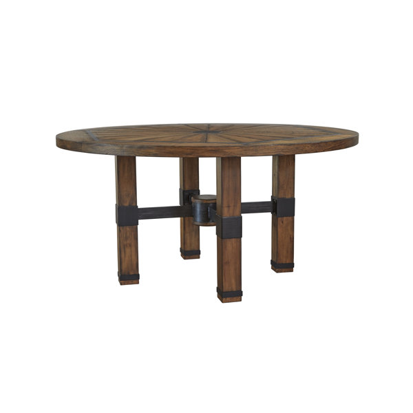 Dick Idol Collection Urban Frontier Pine & Iron Round Rustic Dining ...