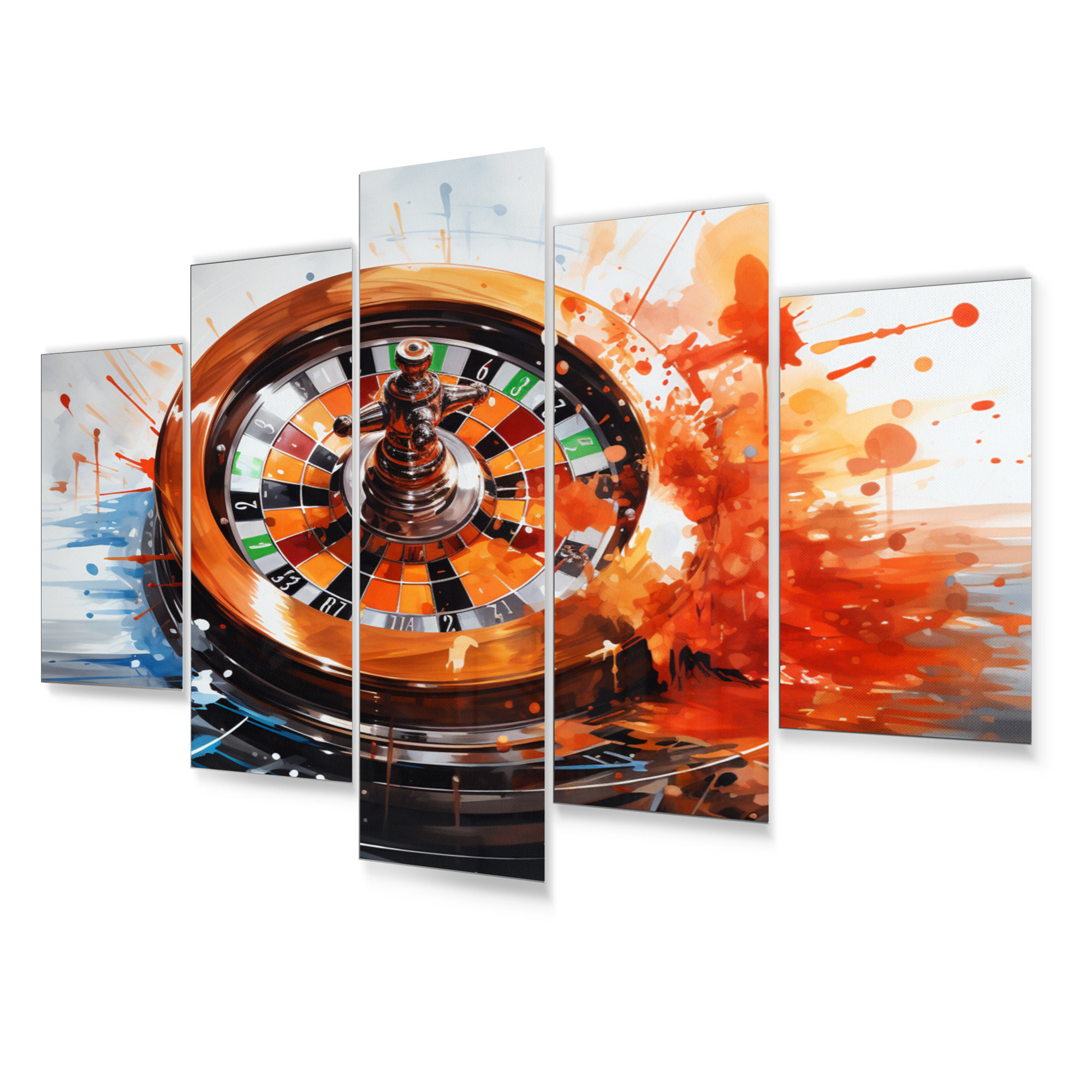 Ebern Designs Casino Royale Roulette II - Casino & Games Metal Wall ...