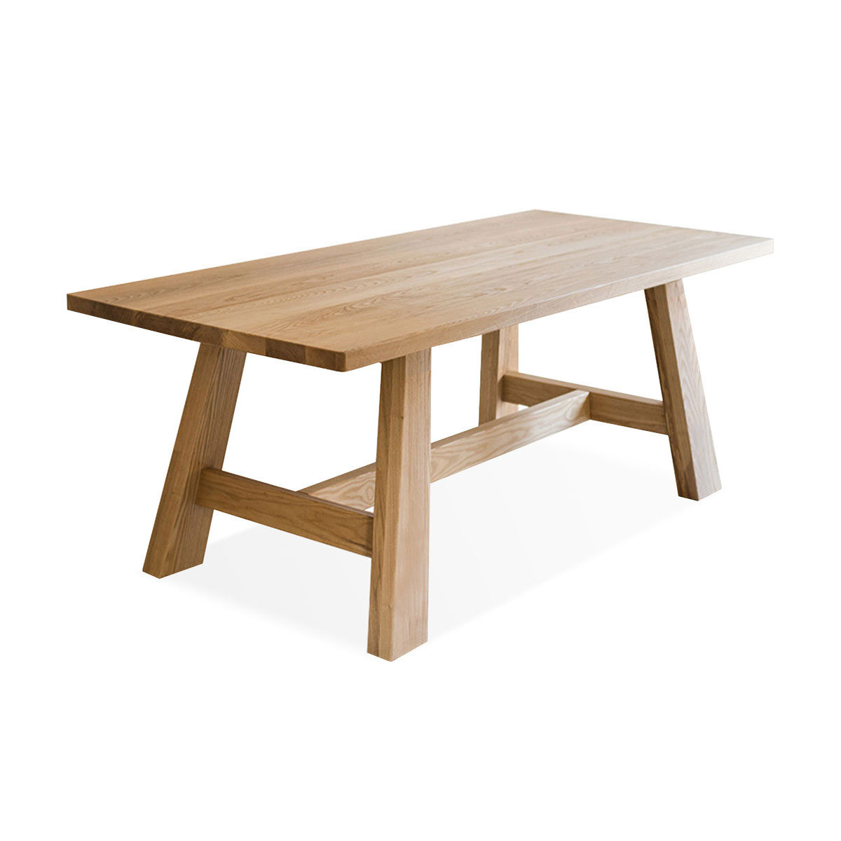 Gracie Oaks Burlywood Rectangular Solid Wood Dining Table | Wayfair