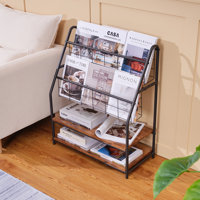 Inbox Zero Pearisburg Metal Free Standing Magazine Rack & Reviews | Wayfair