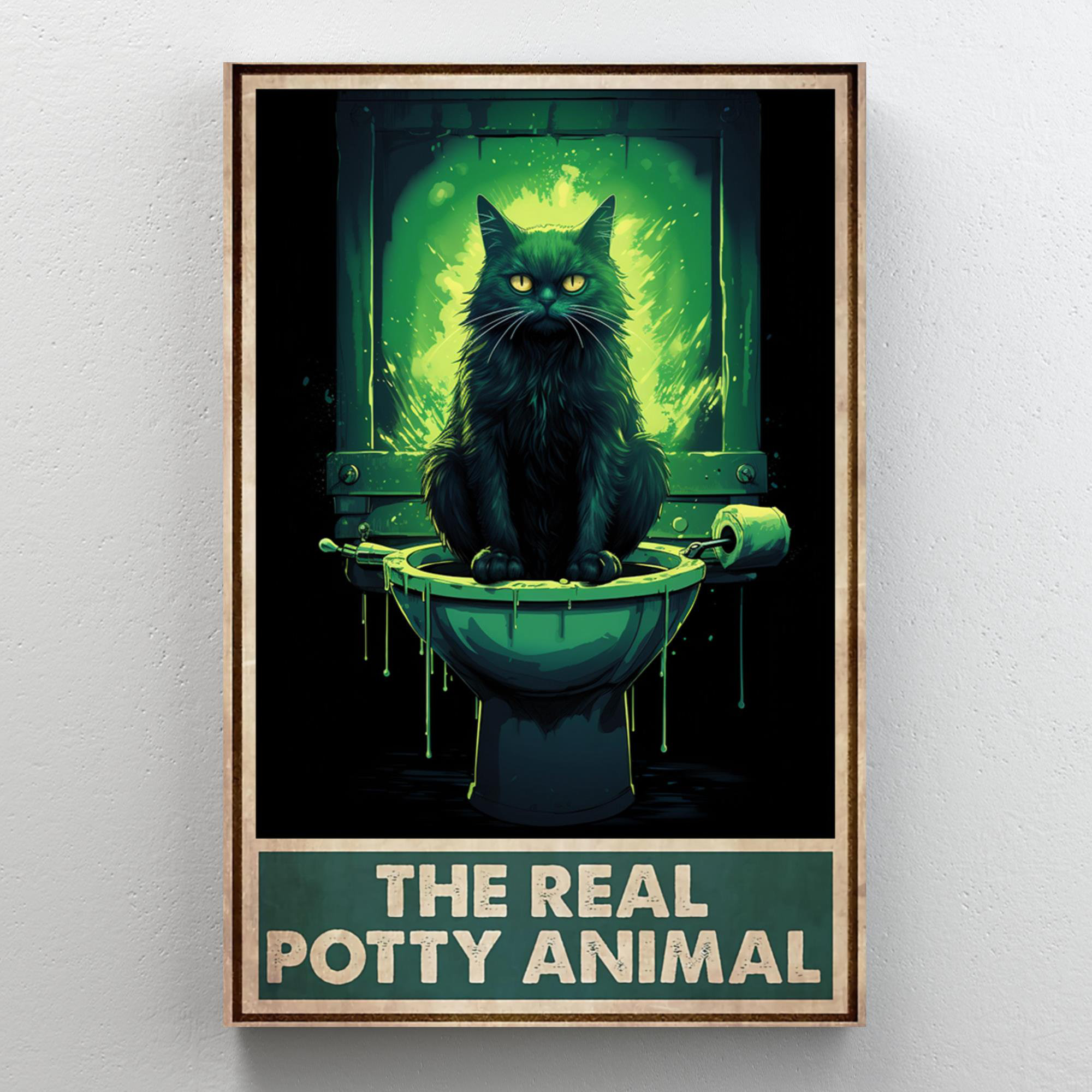 MentionedYou Black Cat In Toilet The Real Potty Animal 1 - 1 Piece ...