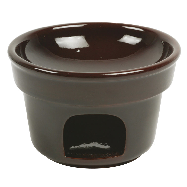 Excelsa Ceramic Bagna Cauda Rechaud Pot Brown | Wayfair.co.uk