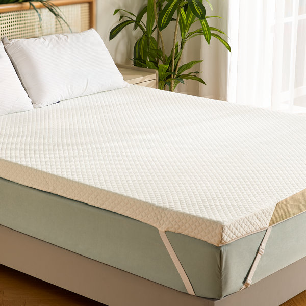 Alwyn Home 3'' Rayon Bamboo Fiber Gel Memory Foam Mattress Topper ...