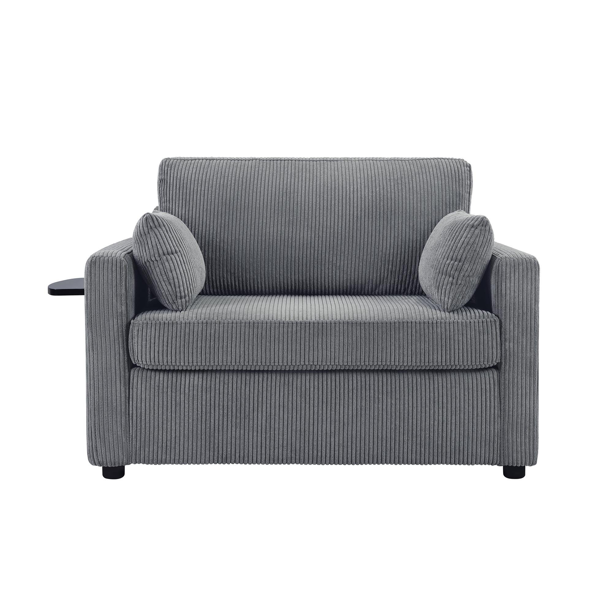 Hokku Designs Sofa with foldable mattress, foldable side table | Wayfair