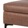 Simpli Home Rebecca 36"W Upholstered Vegan Leather Mid-Century Modern ...