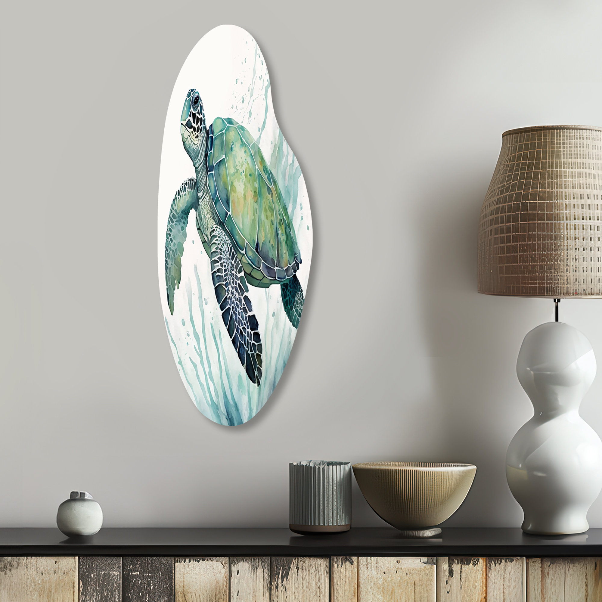 Bay Isle Home™ Clide - Animals Turtle Curved Shape Asymmetric Metal ...