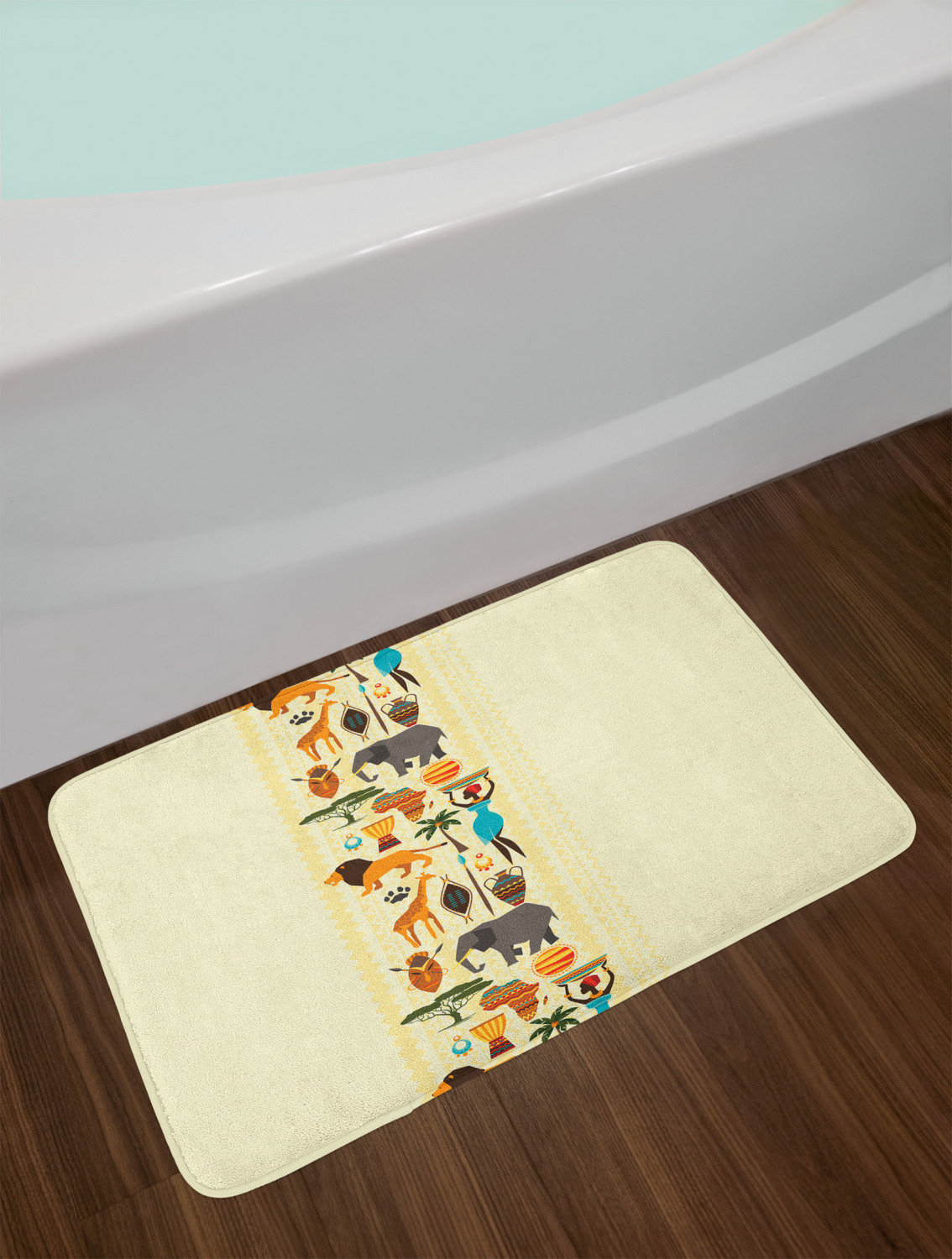 East Urban Home African Bath Rug | Wayfair