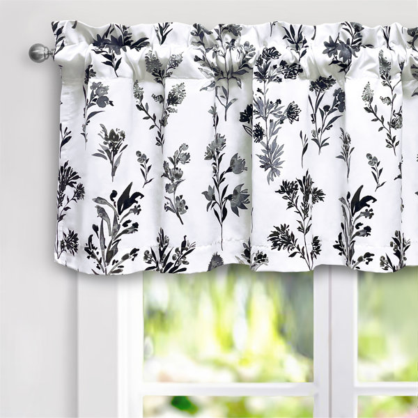 Red Barrel Studio® Jaeven Floral Tailored 52'' W Window Valance ...