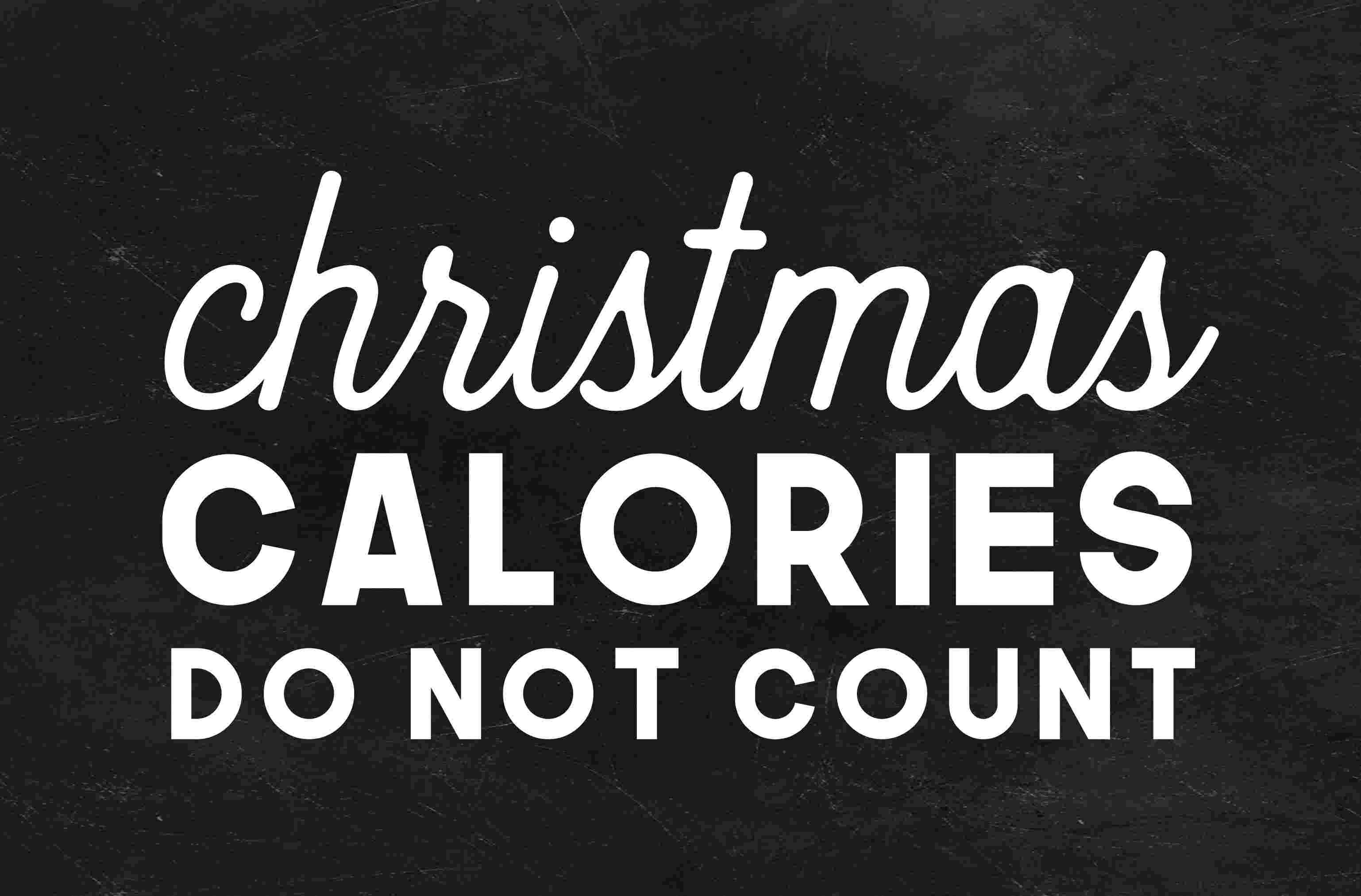 The Holiday Aisle® Christmas Calories Don't Count - Wrapped Canvas ...