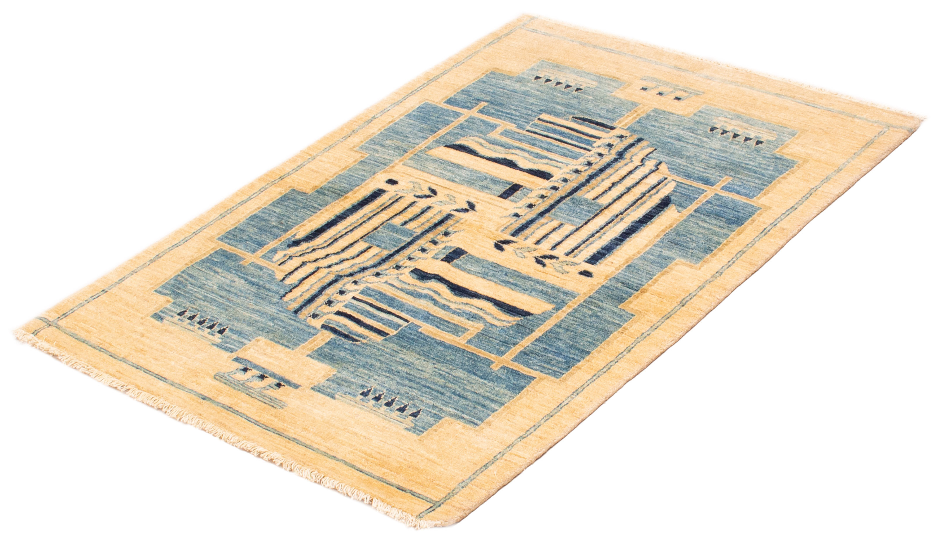 Isabelline One-of-a-Kind 4' X 5'9" New Age Wool Area Rug in | Wayfair