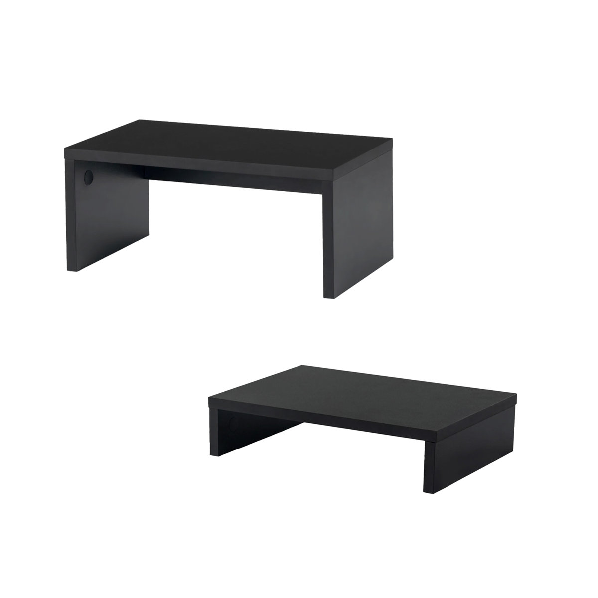 Ebern Designs 2-Piece Monitor Stand For Desk, Ergonomic Monitor Stand ...