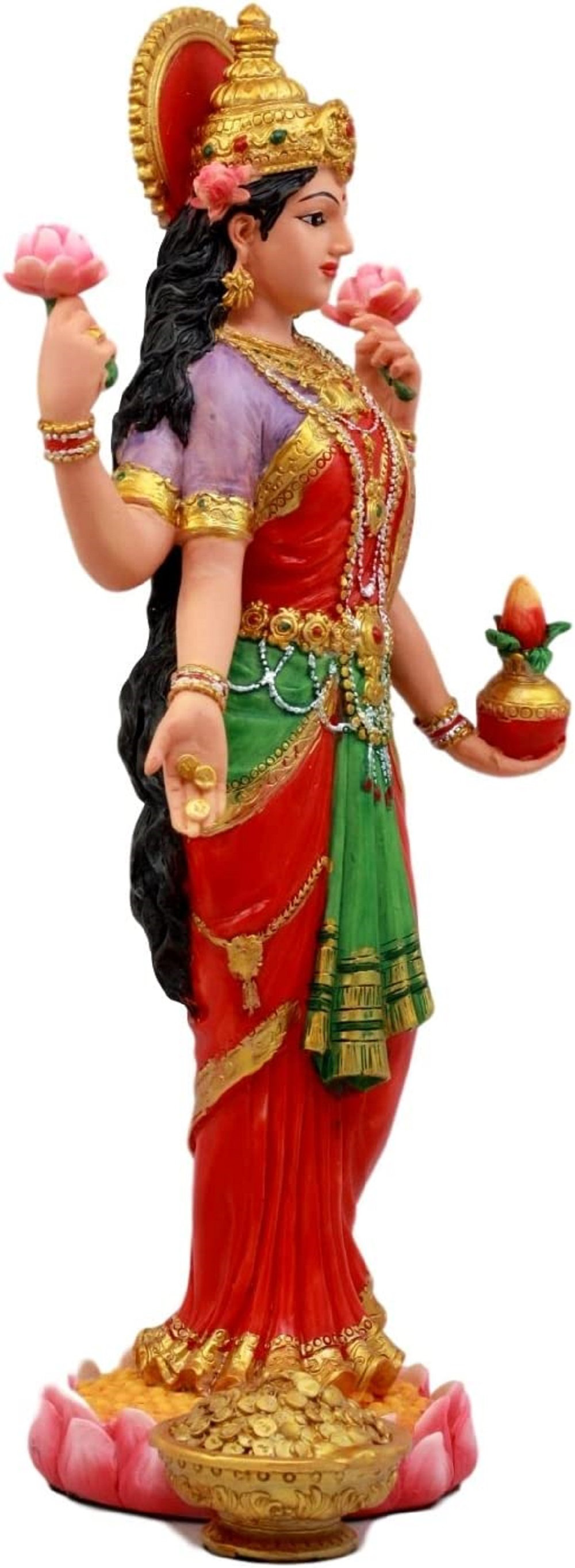Bungalow Rose Mayoma Vastu Hindu Goddess Shri Lakshmi Statue | Wayfair