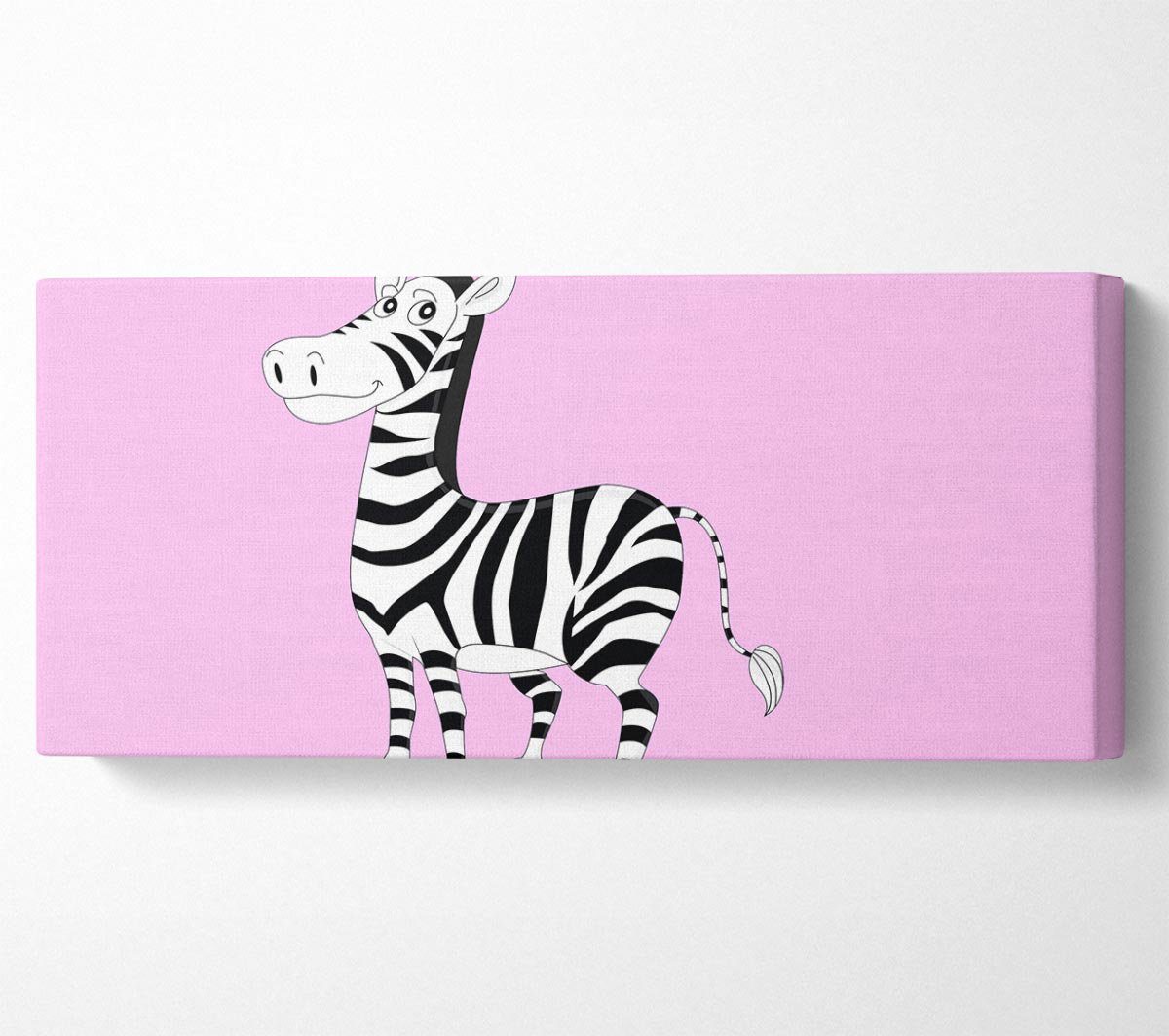 Isabelle & Max Standing Zebra Pink - Wrapped Canvas Art Prints ...