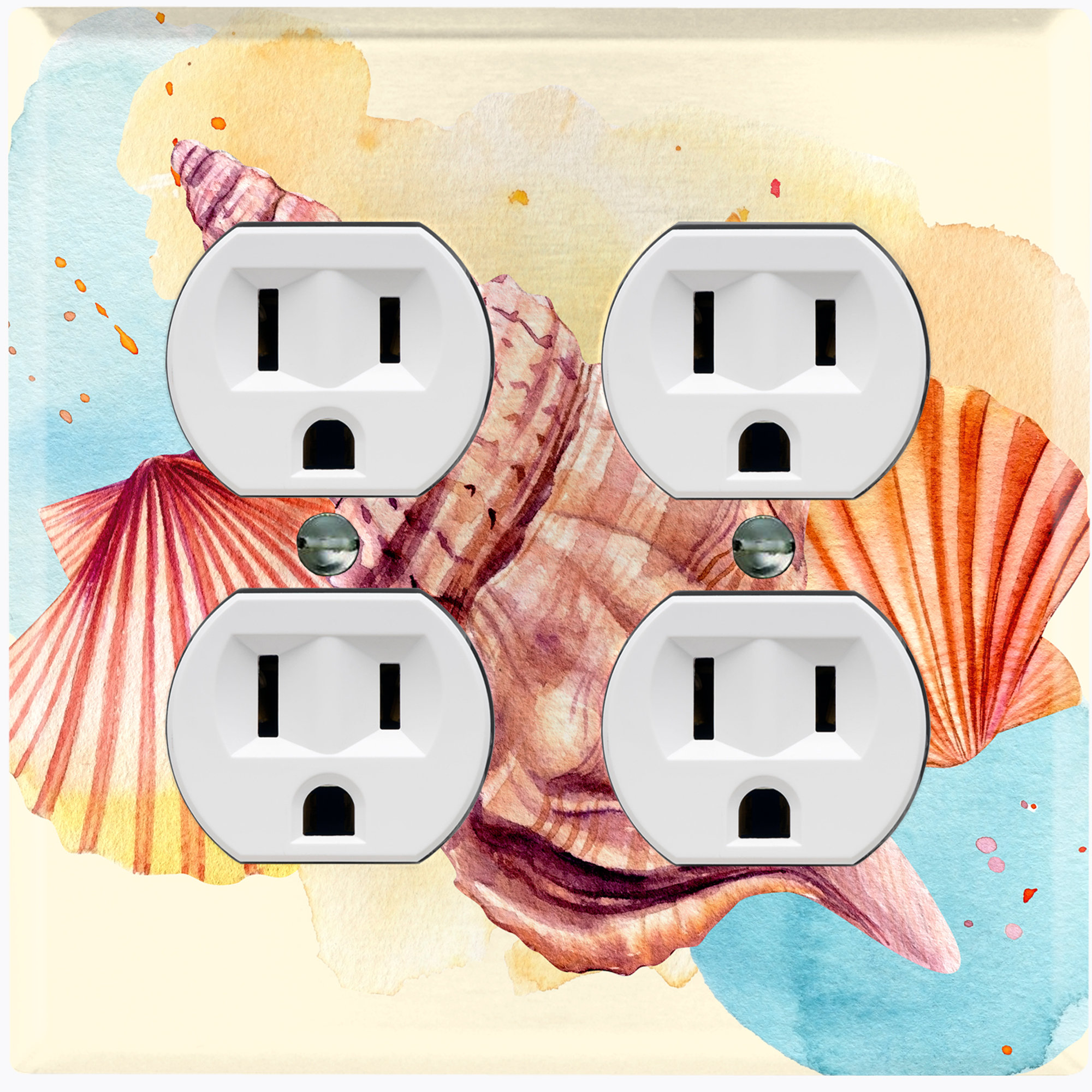 WorldAcc 2-Gang Duplex Outlet Wall Plate | Wayfair