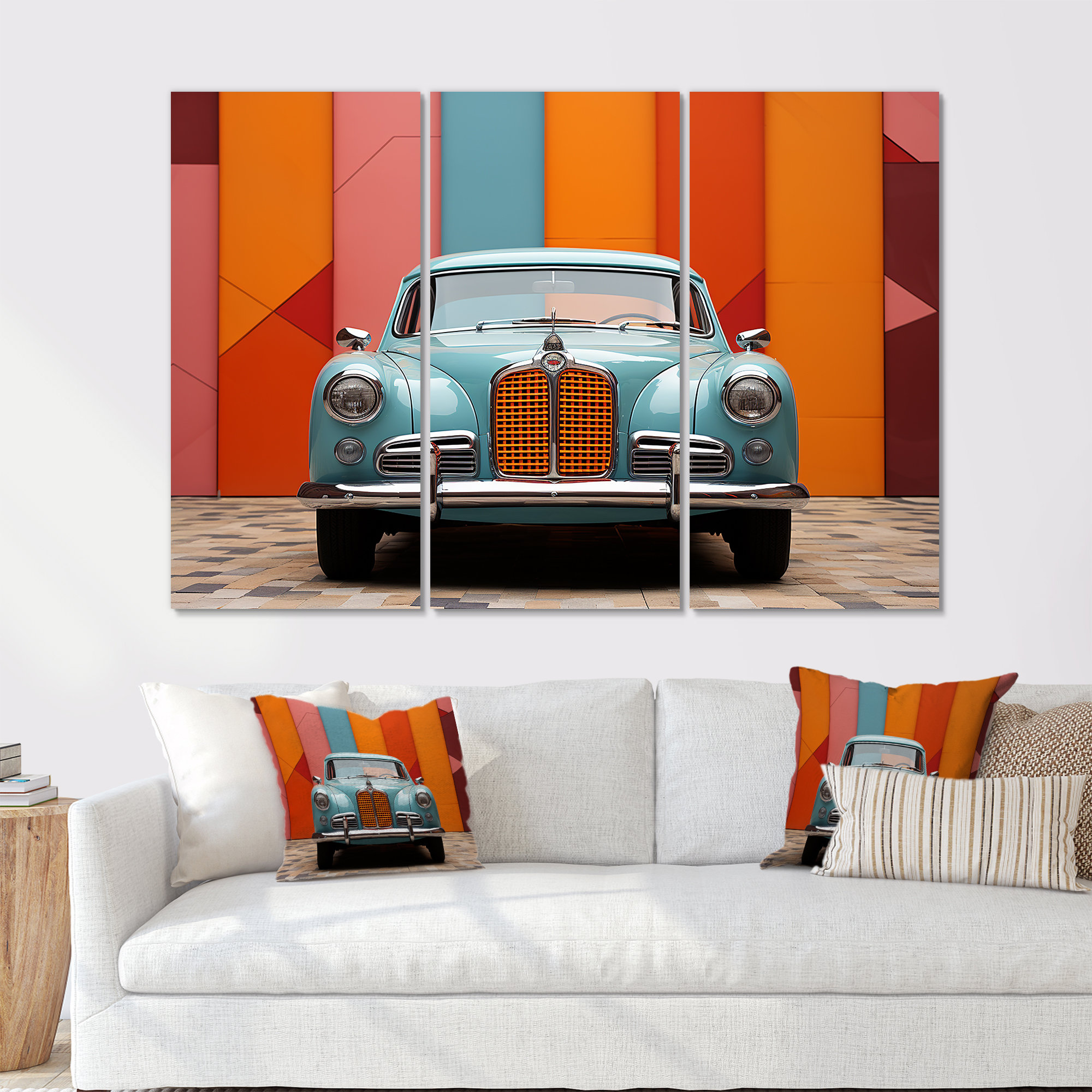 Trent Austin Design® Cubic Multicolor Car Photography I - Car Vintage ...