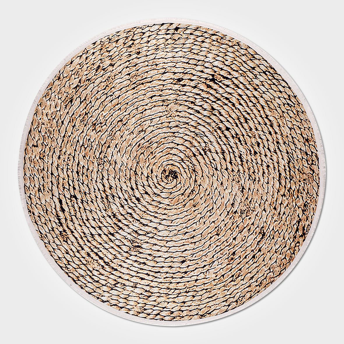 Dovecove Round Carlsbad Round 2'7" X 11'6" Cotton Indoor/Outdoor Area ...