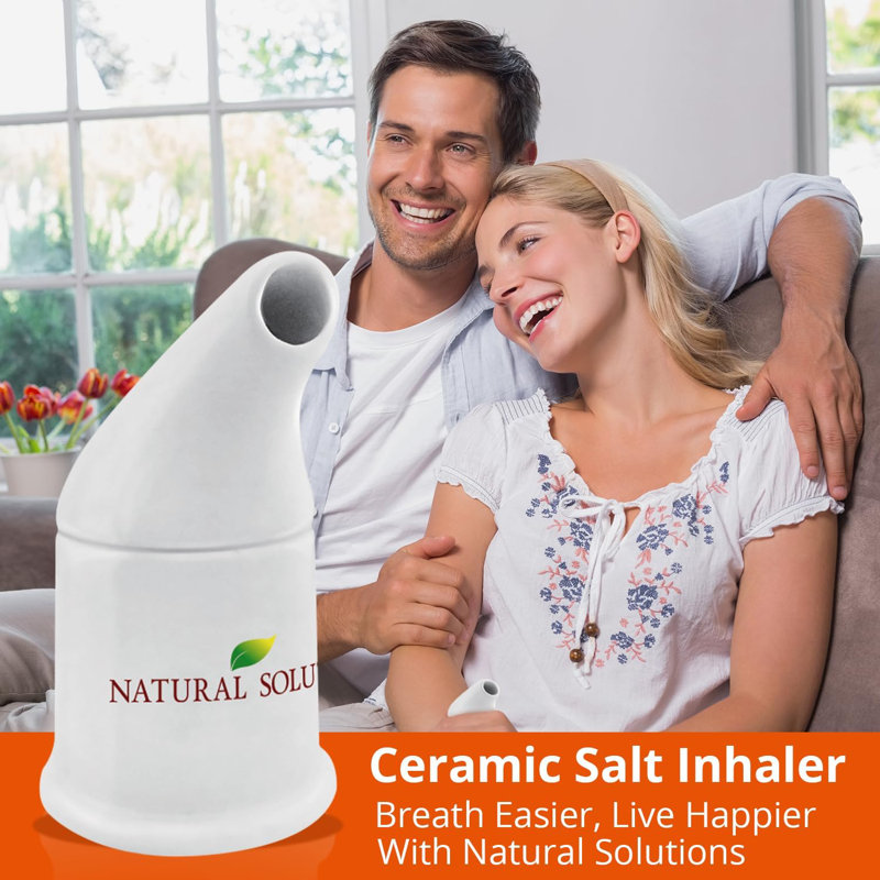 Natural Solution Ceramic Salt Inhaler with 2 Himalayan Pink Salt ...