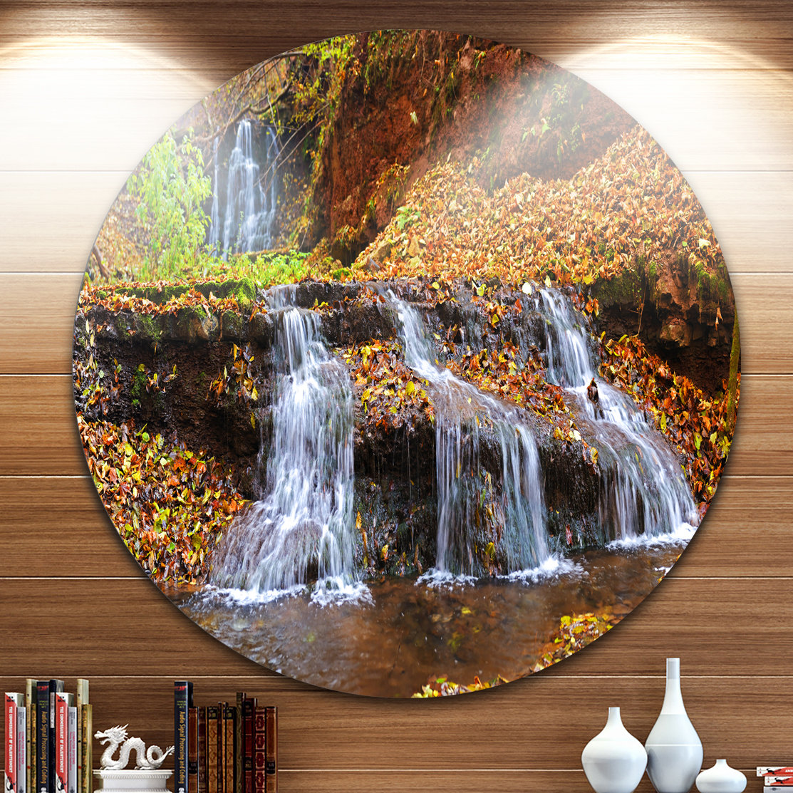 Design Art 'Dniester Canyon Spring Waterfalls' Photographic Print on ...