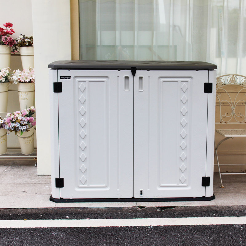 KINYING 4ft. W x 2ft. D Resin Horizontal Storage Shed | Wayfair