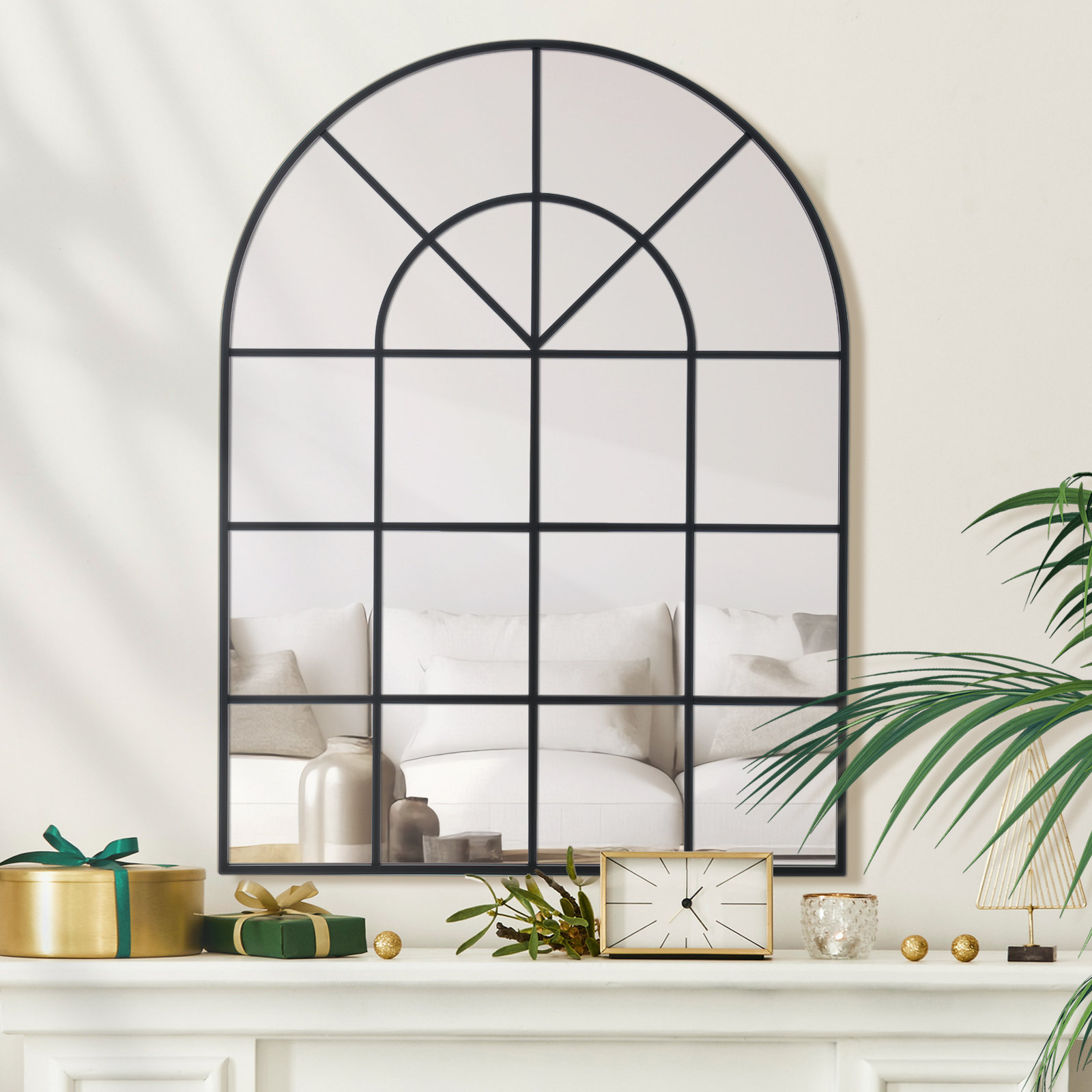 Ebern Designs Arched Windowpane Wall Mirrors - Wayfair Canada