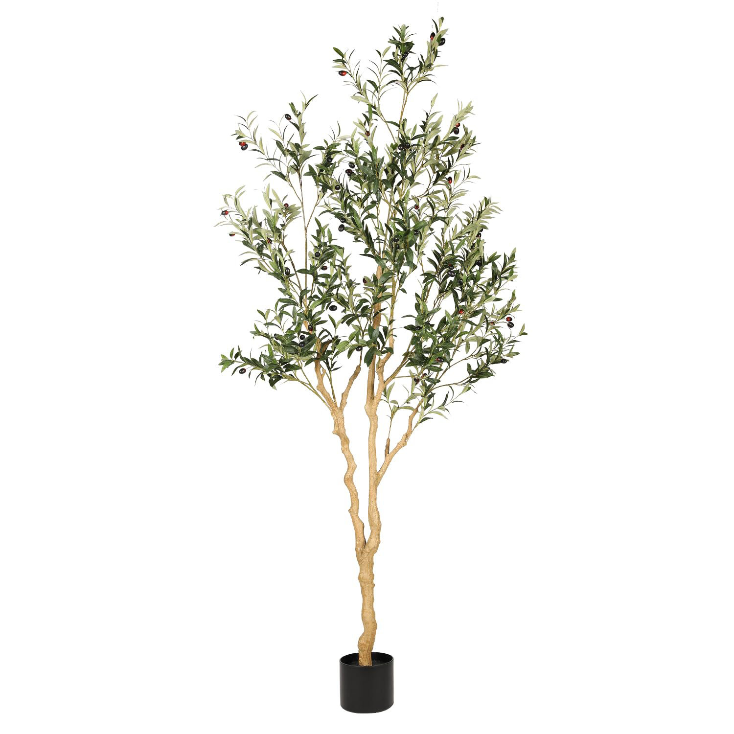 Bayou Breeze 7ft Artificial Olive Tree, Tall Faux Olive Tree Plants ...