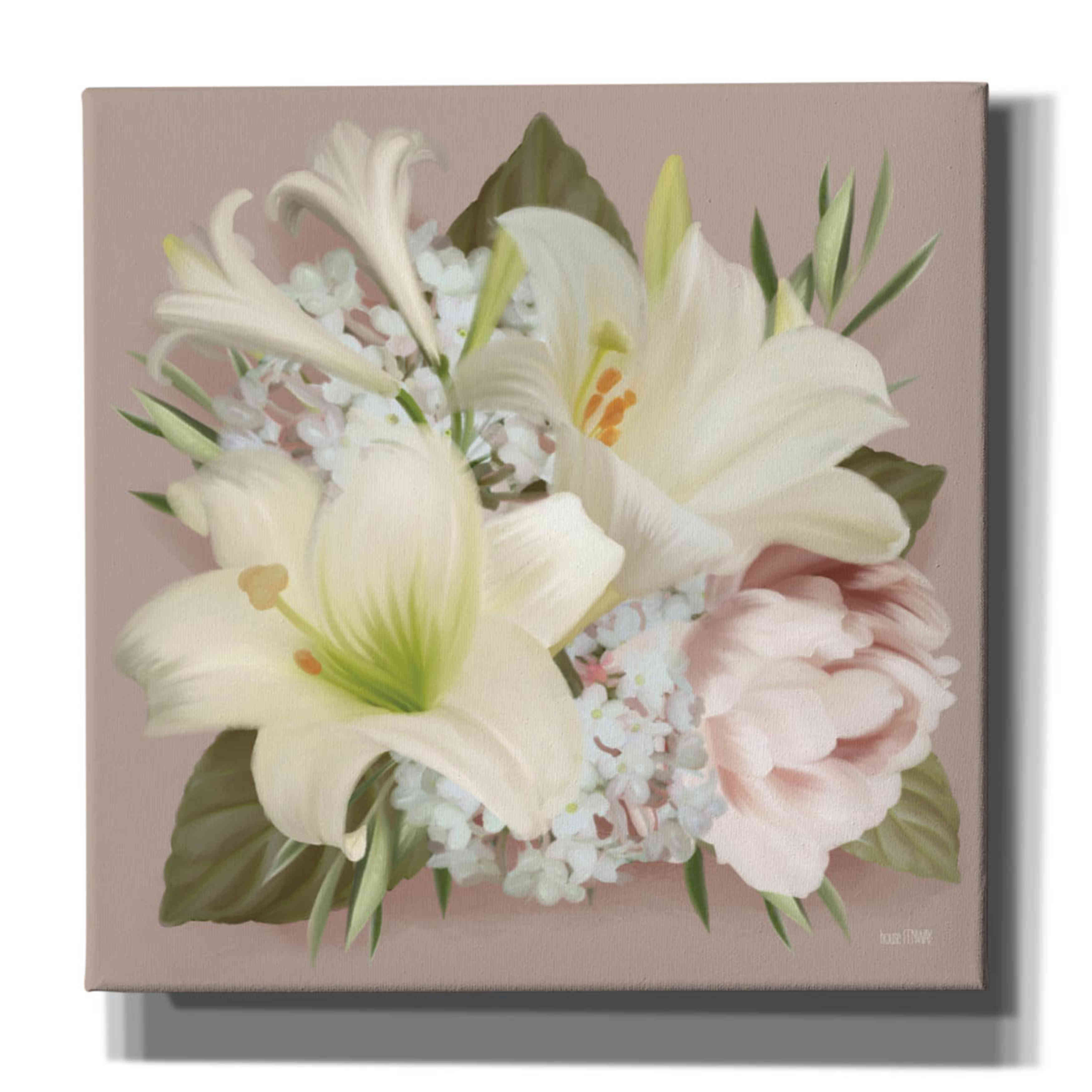 Epic Graffiti Spring Lily Bouquet by House Fenway - Wrapped Canvas ...