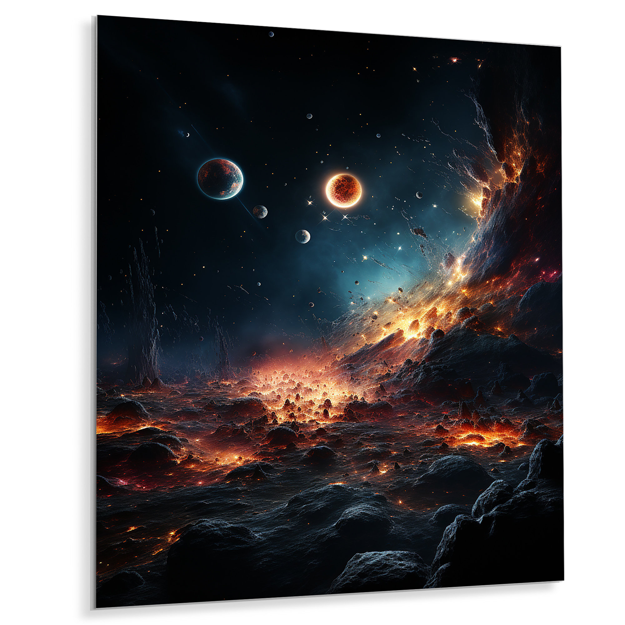 Latitude Run® Galaxies Planets III - Galaxies Metal Wall Art - Wayfair ...