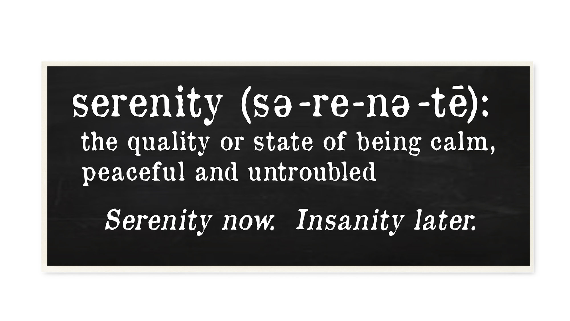 Stupell Industries Black and White Serenity Definition by Anna Quach ...