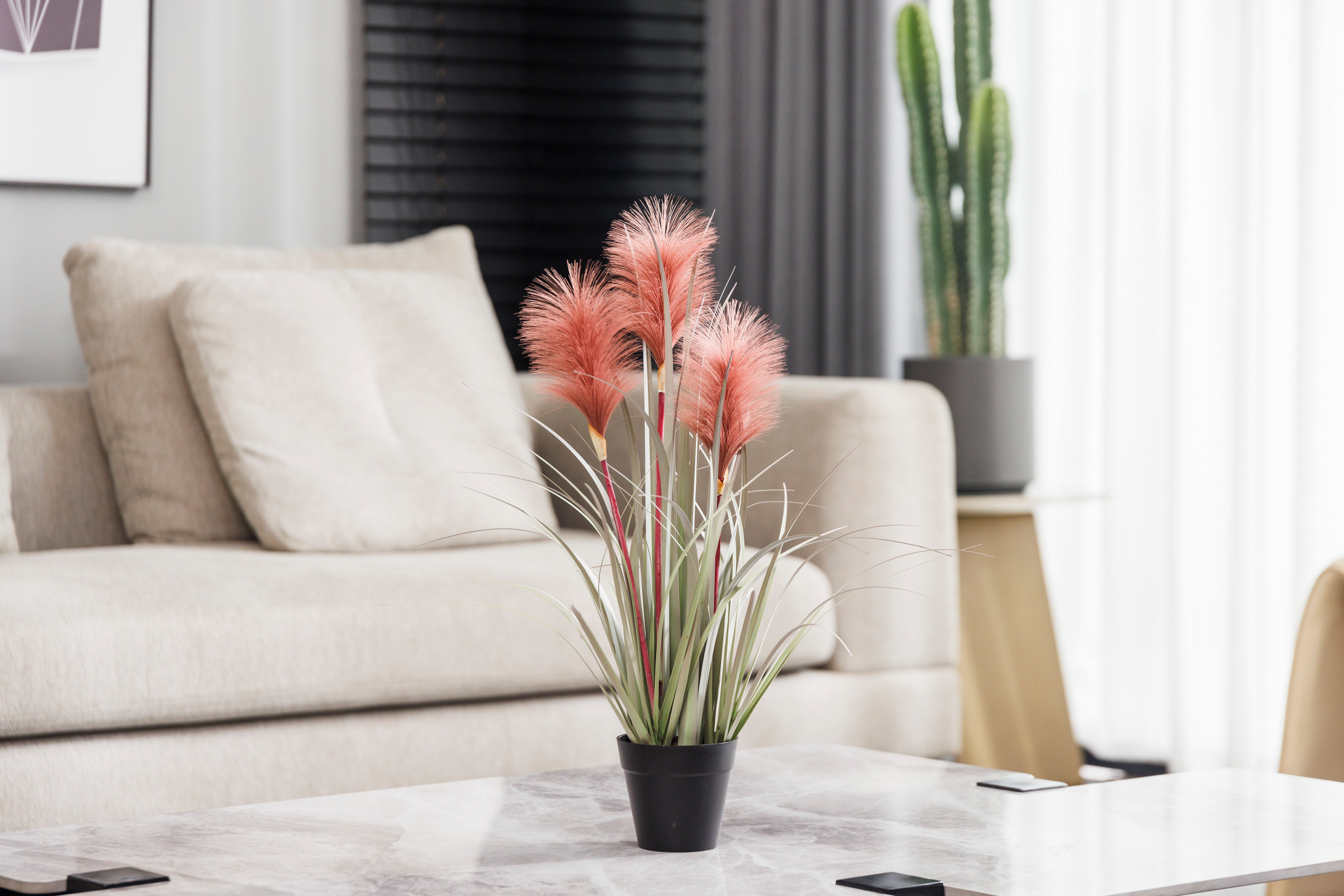 Primrue Faux Feather Reed Grass | 21”| Set of Two | Primrue & Reviews ...