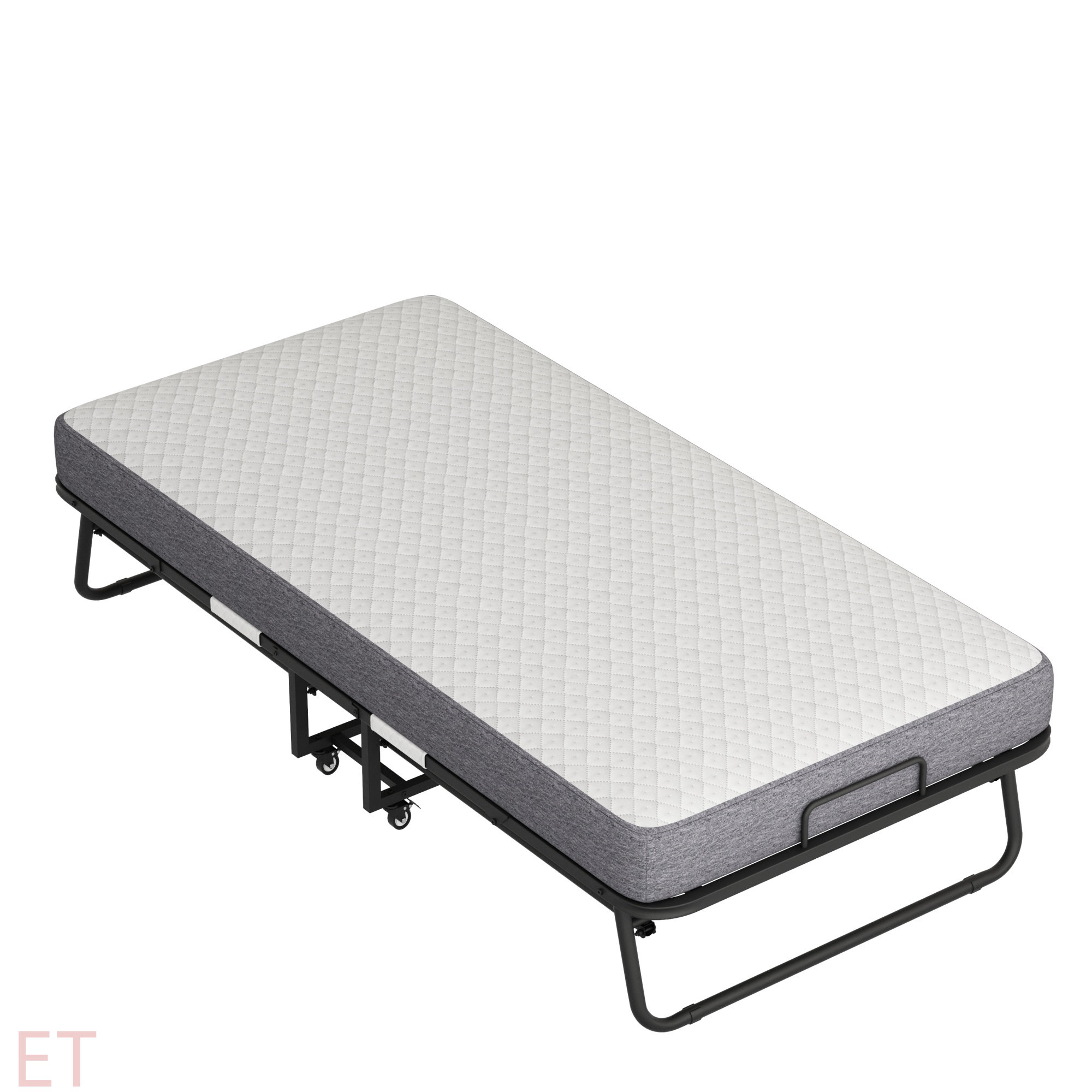 Hokku Designs Folding Bed With Mattress 75" X 38" Rollaway Guest Bed ...